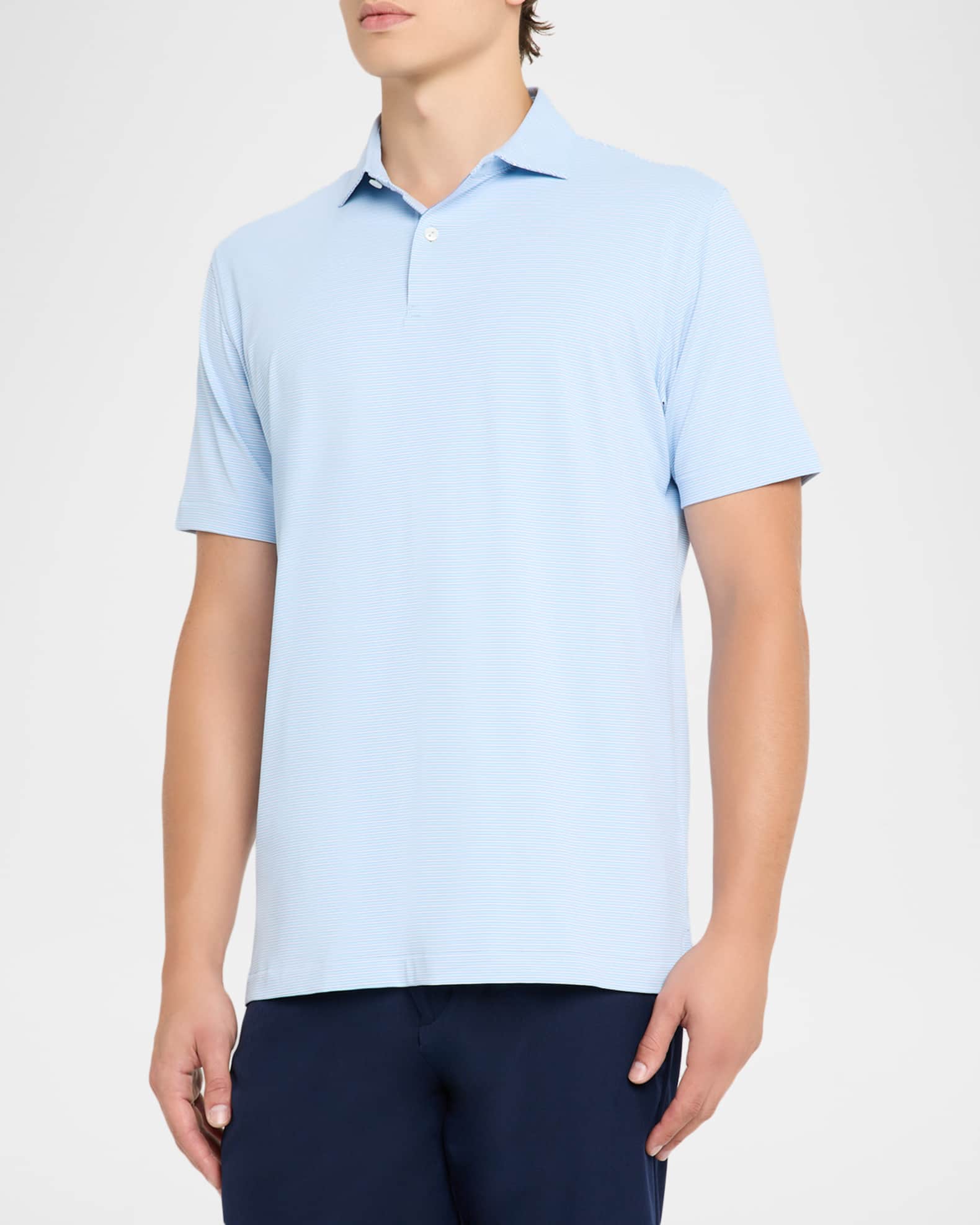 Peter Millar Men's Ambrose Performance Jersey Polo | Neiman Marcus