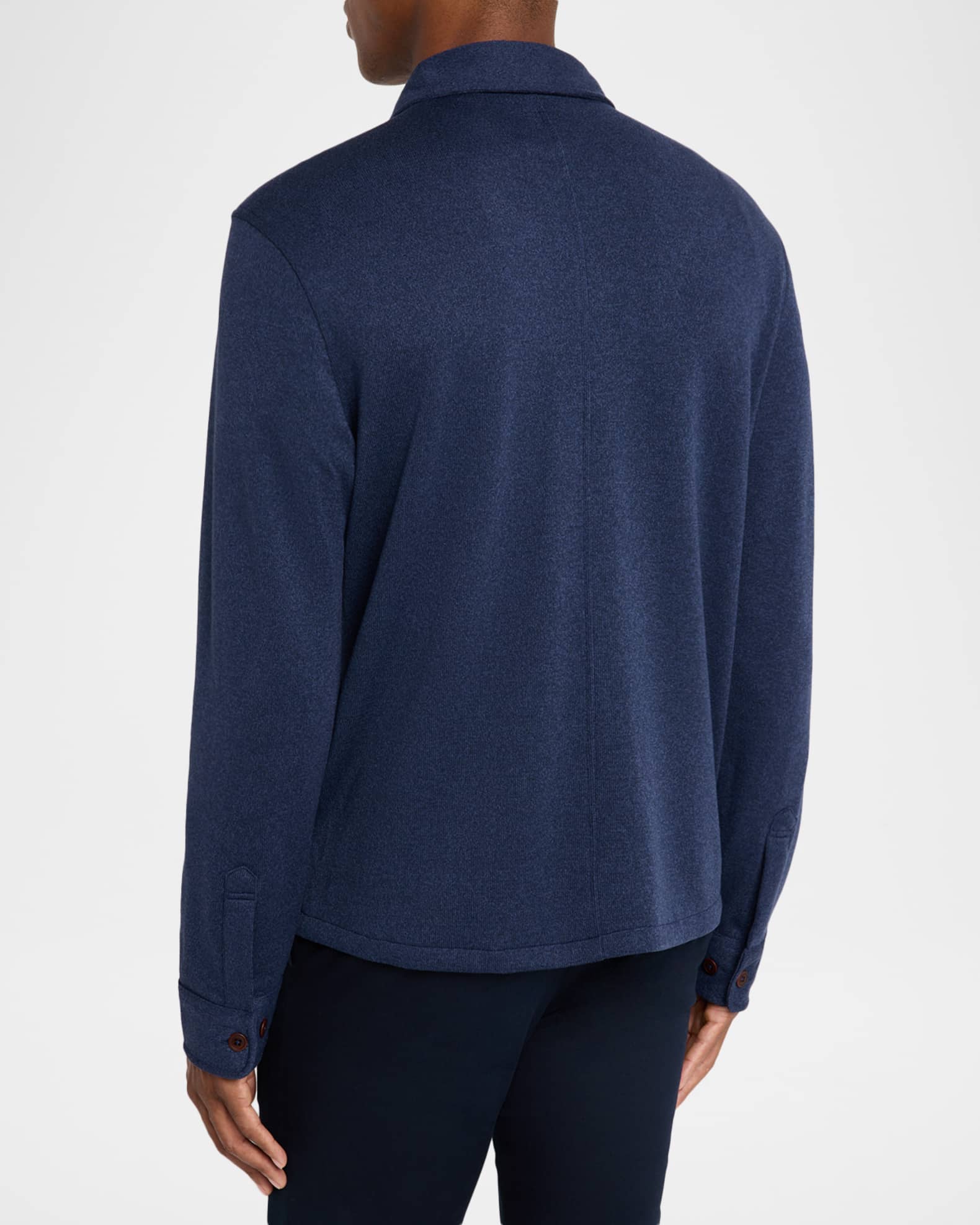 Peter Millar Men's Crown Fleece Sweater Shirt Jacket | Neiman Marcus