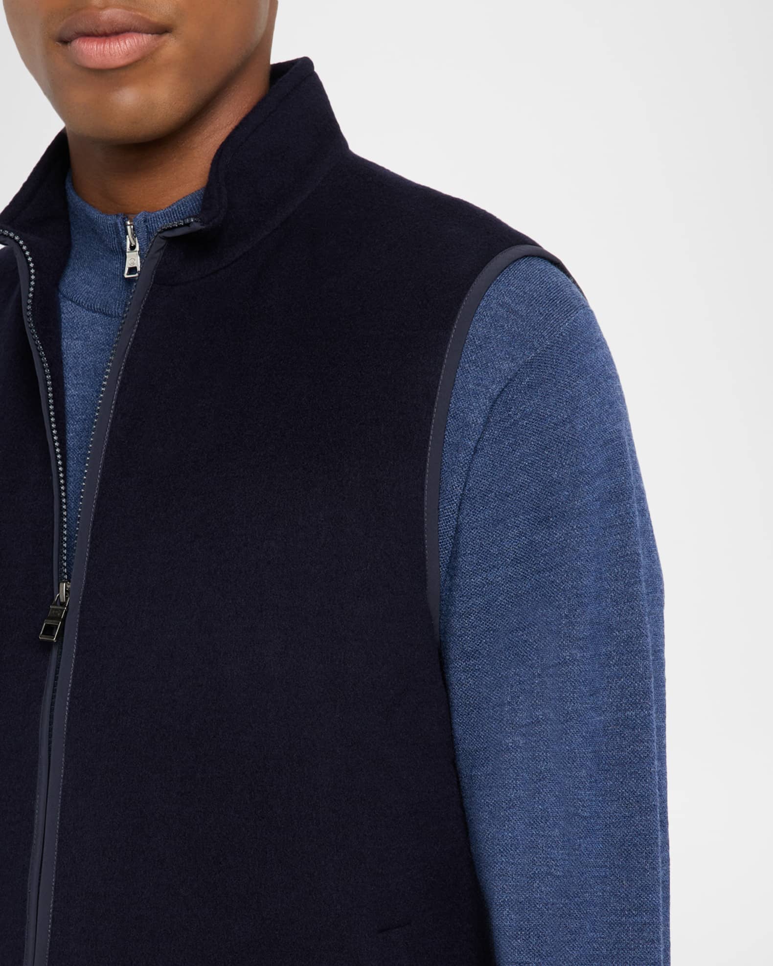 Peter Millar Men's Crown Flex Fleece Vest | Neiman Marcus