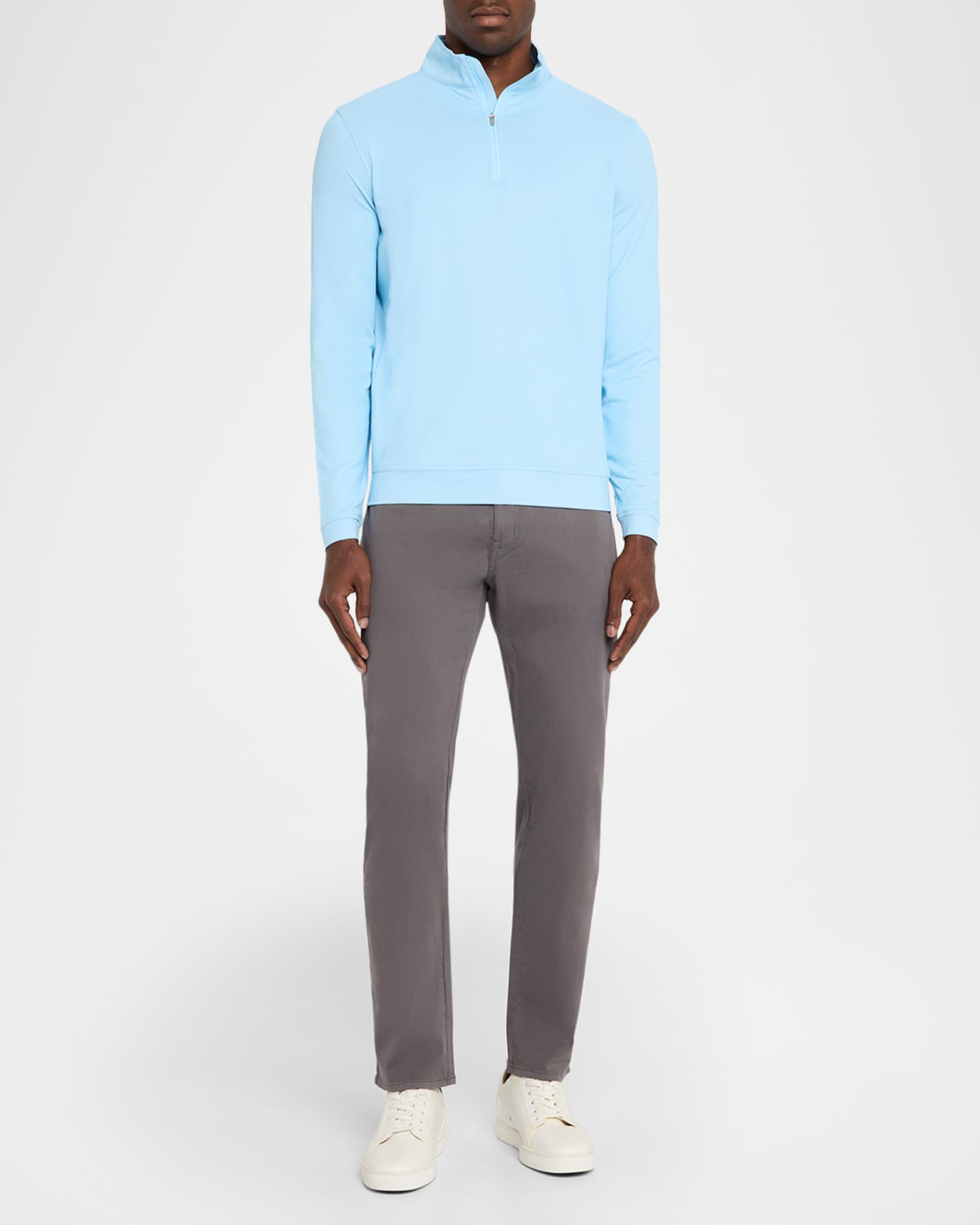 Peter Millar Men's Perth Birdseye Performance Quarter-Zip Pullover ...