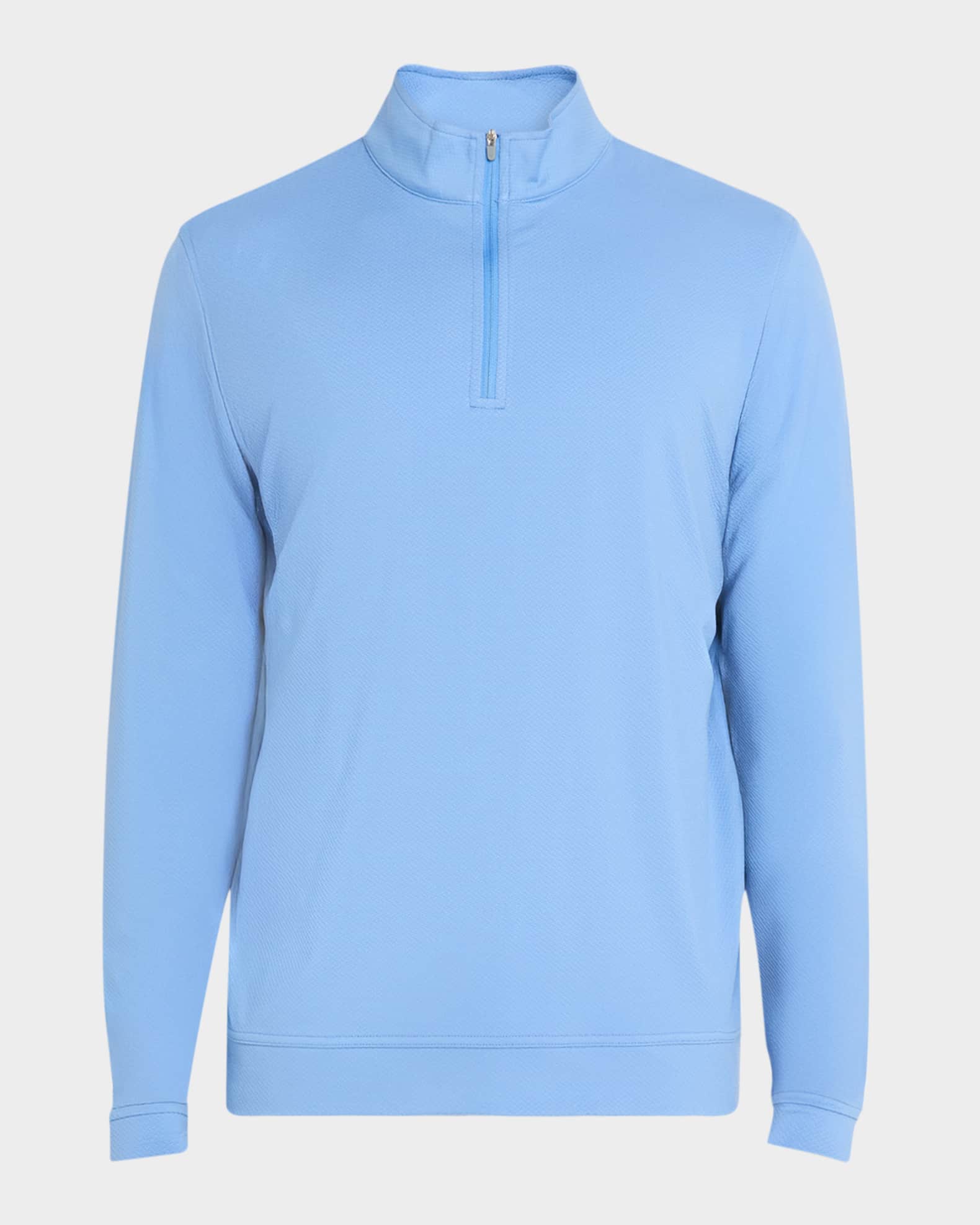 Peter Millar Men's Perth Cross-Hatch Performance Quarter-Zip Pullover ...