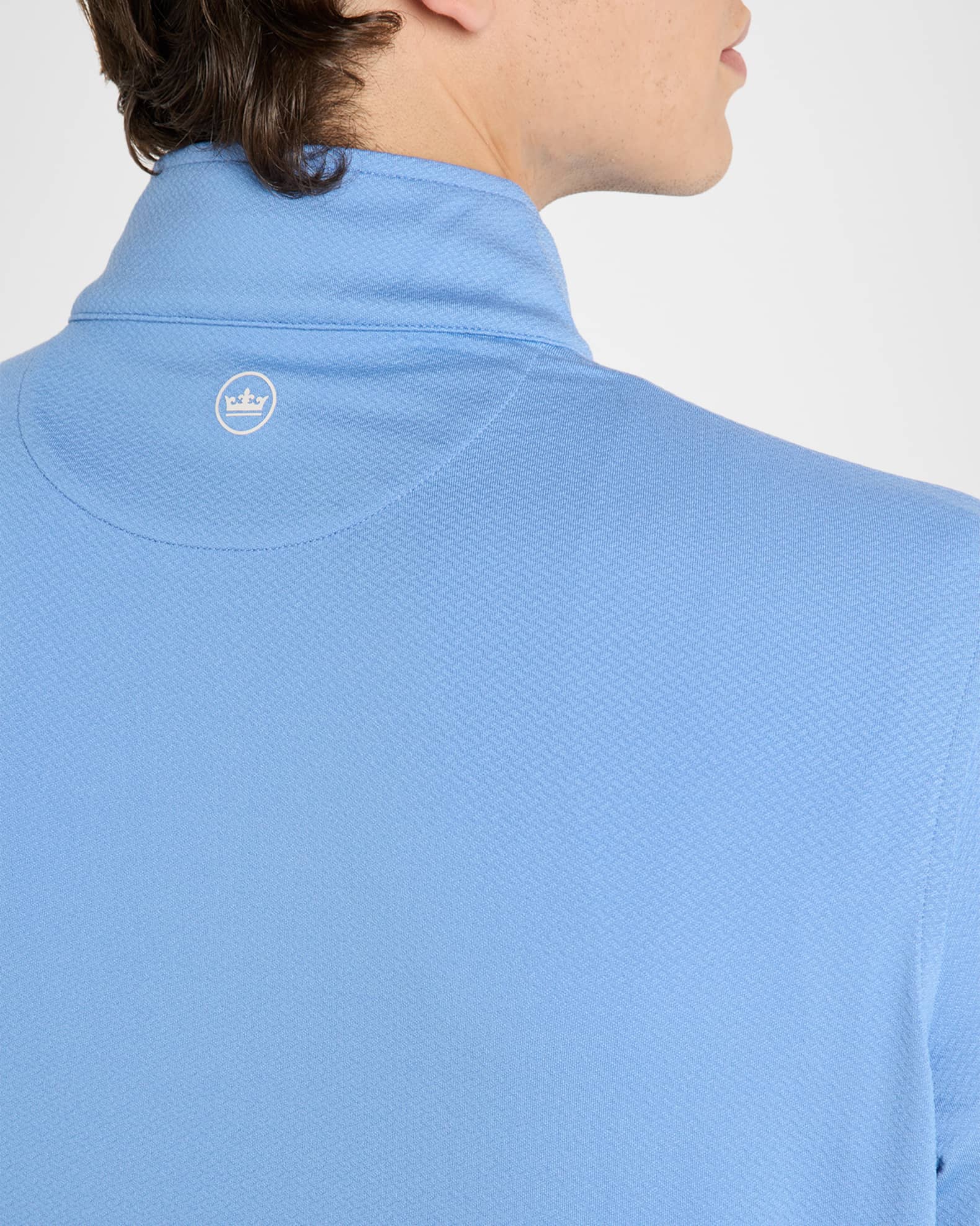 Peter Millar Men's Perth Cross-Hatch Performance Quarter-Zip Pullover ...