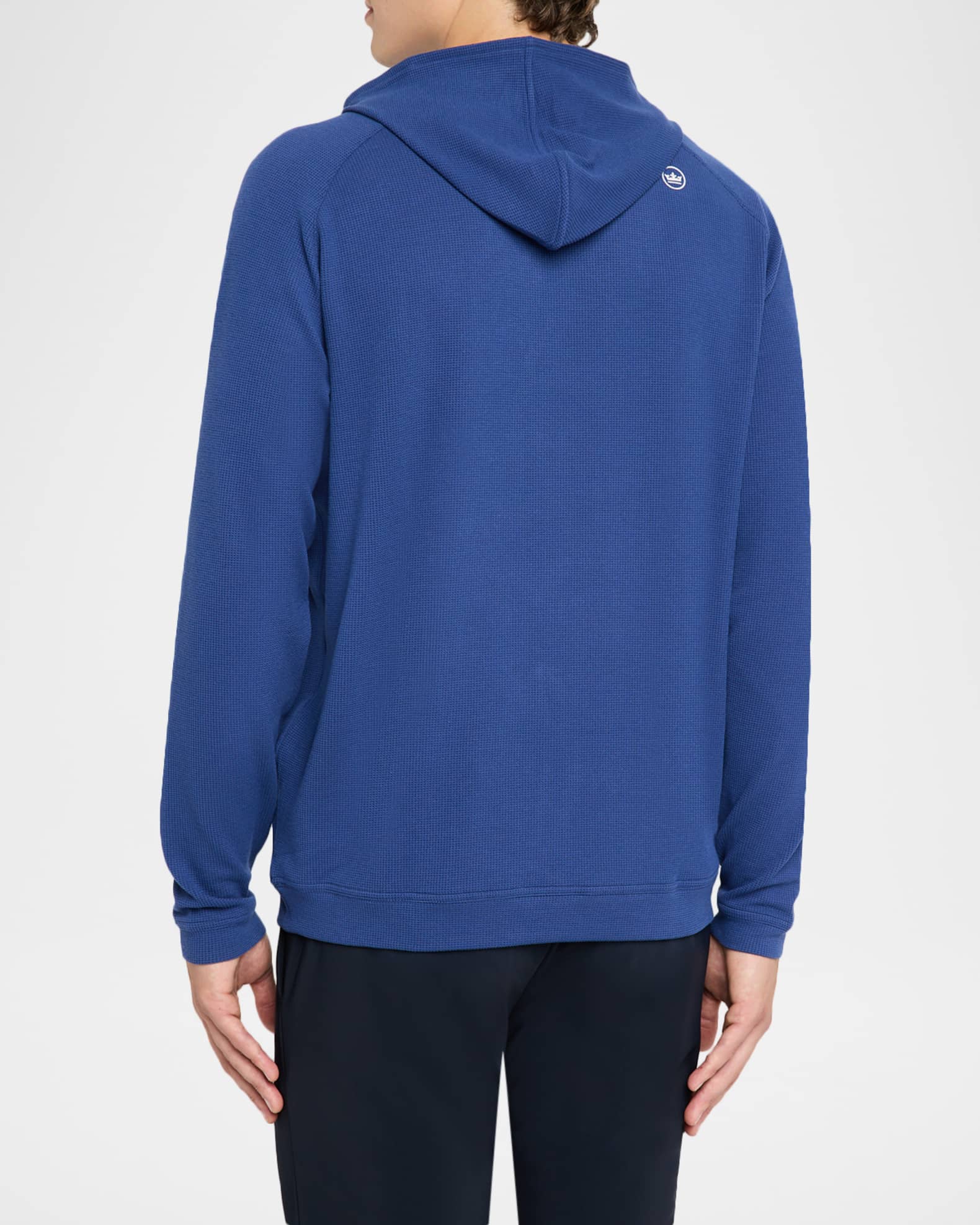 Peter Millar Men's Pine Waffle Performance Hoodie | Neiman Marcus