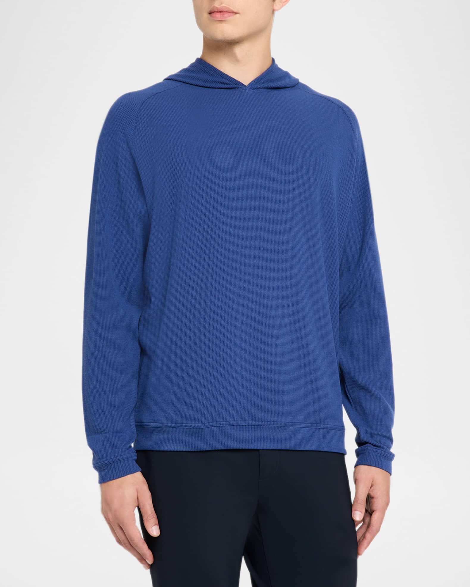 Peter Millar Men's Pine Waffle Performance Hoodie | Neiman Marcus