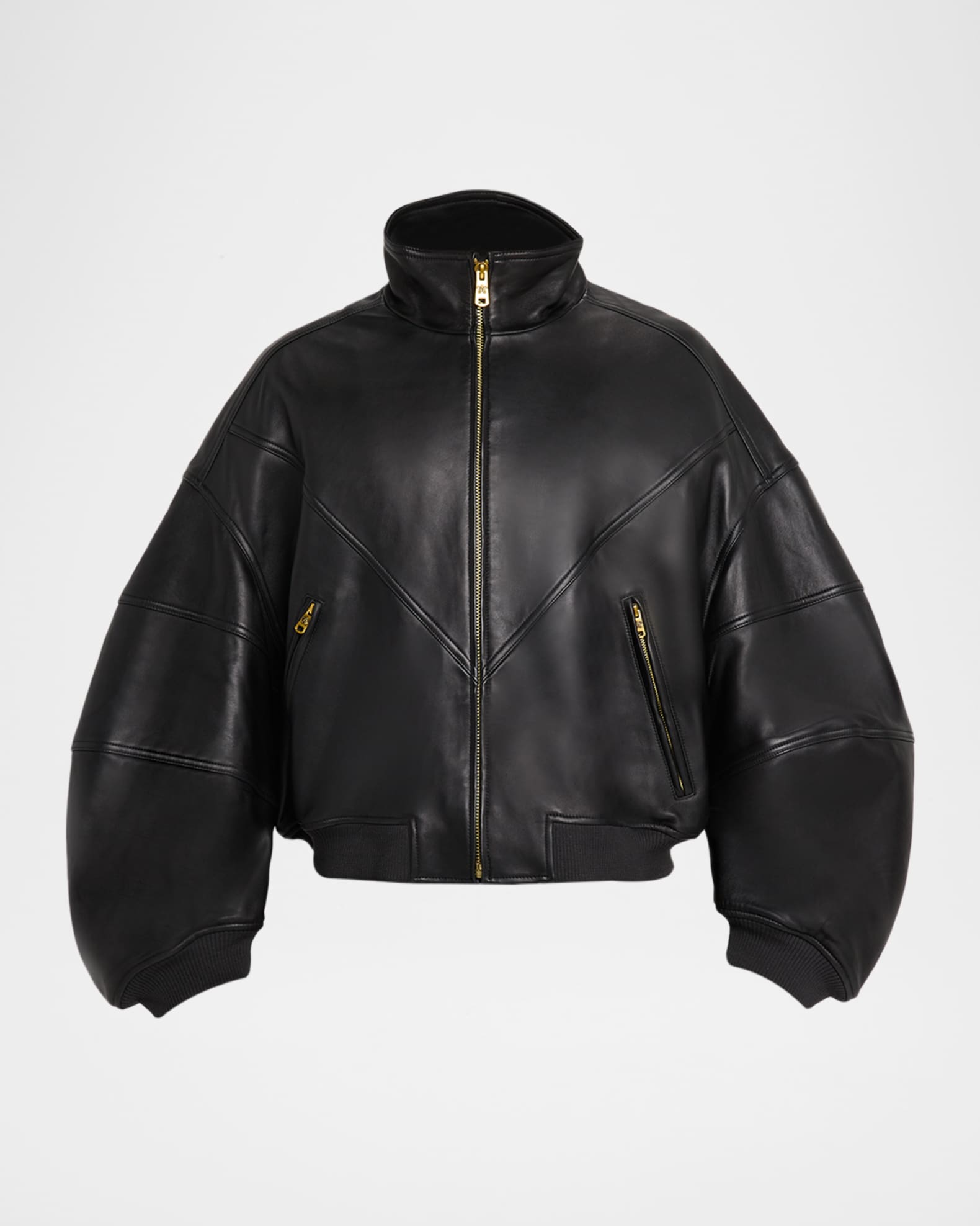 Willy Chavarria Men's Ruff Rider Leather Jacket | Neiman Marcus