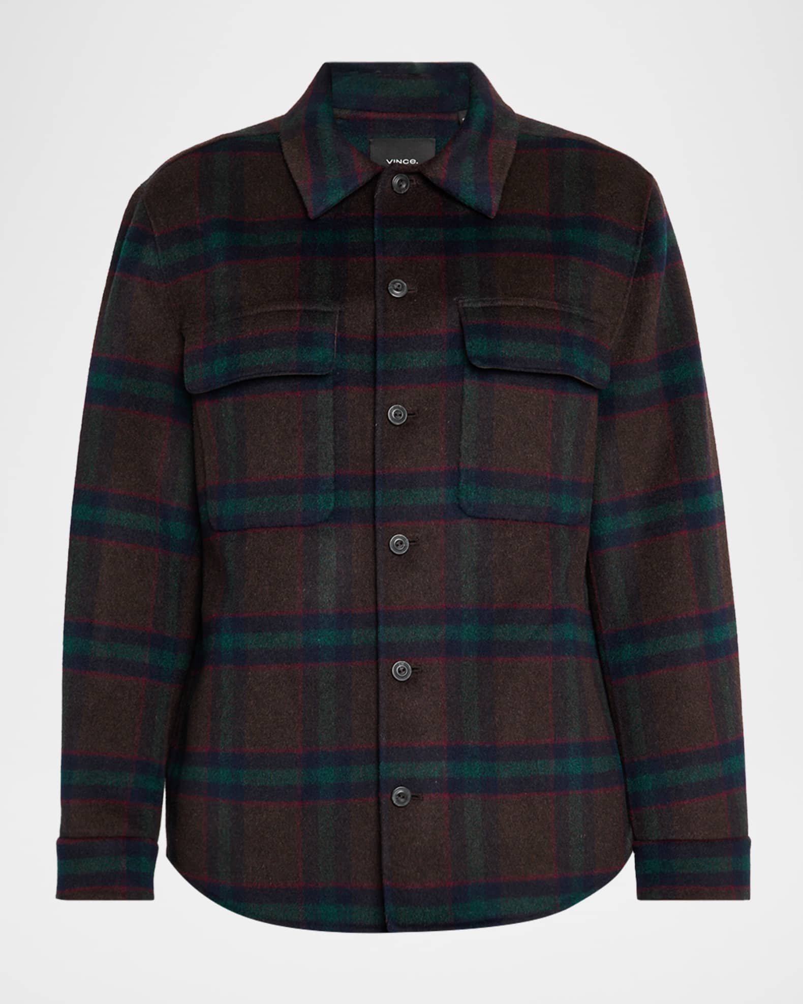 Vince Men's Plaid Shirt Jacket | Neiman Marcus