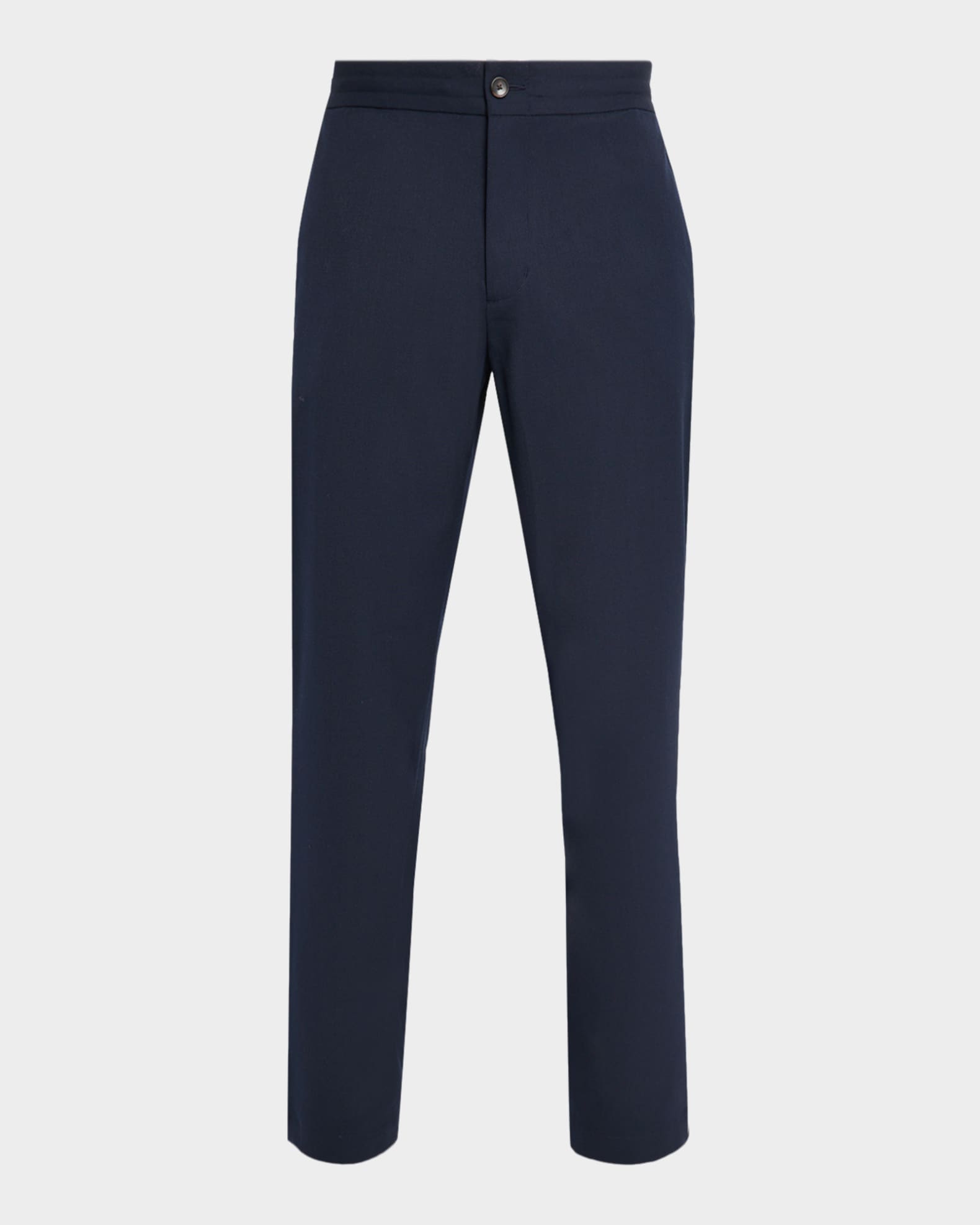 Vince Men's Louie Pull-On Wool Twill Pants | Neiman Marcus