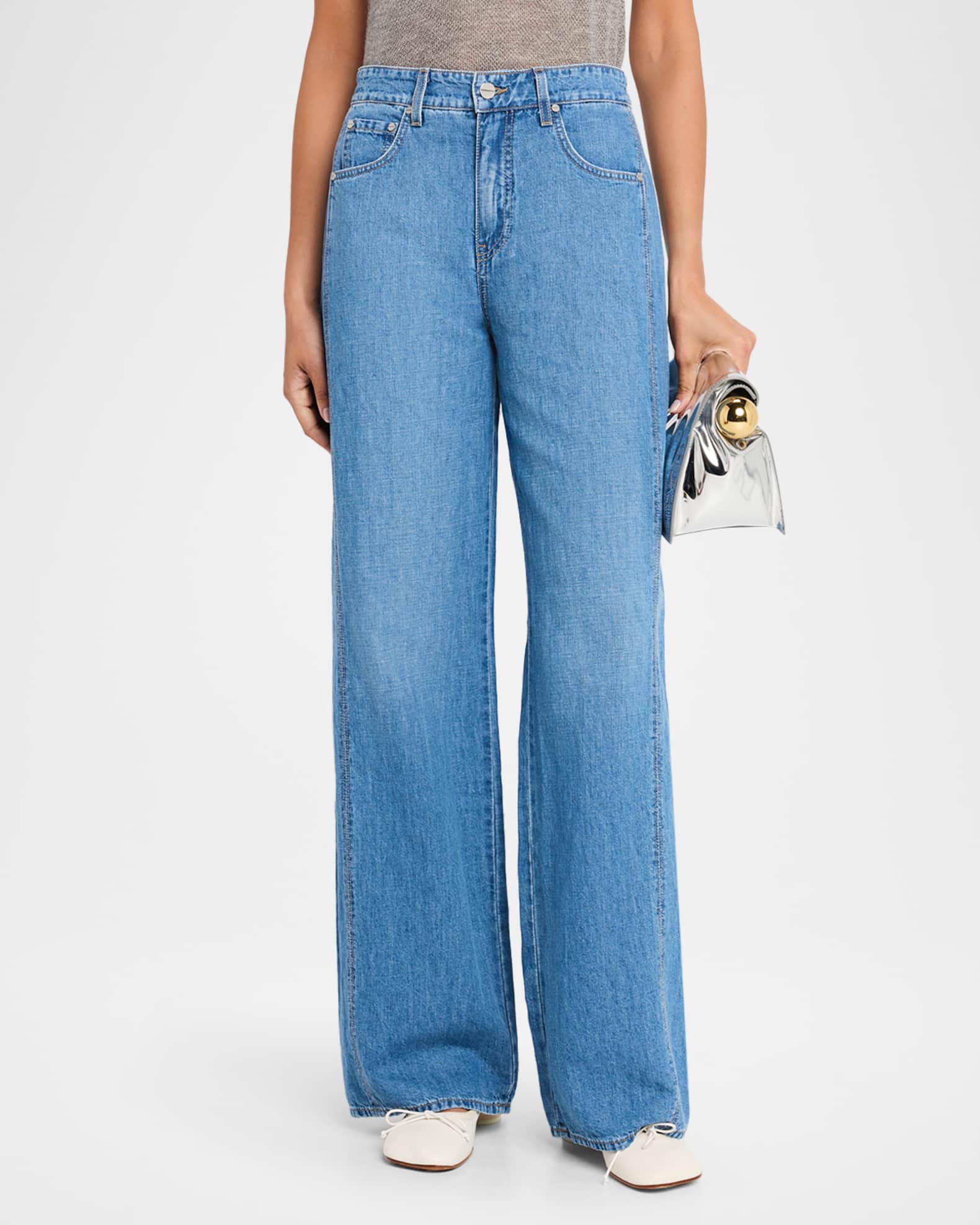 TWP West 11th St Wide-Leg Jeans | Neiman Marcus