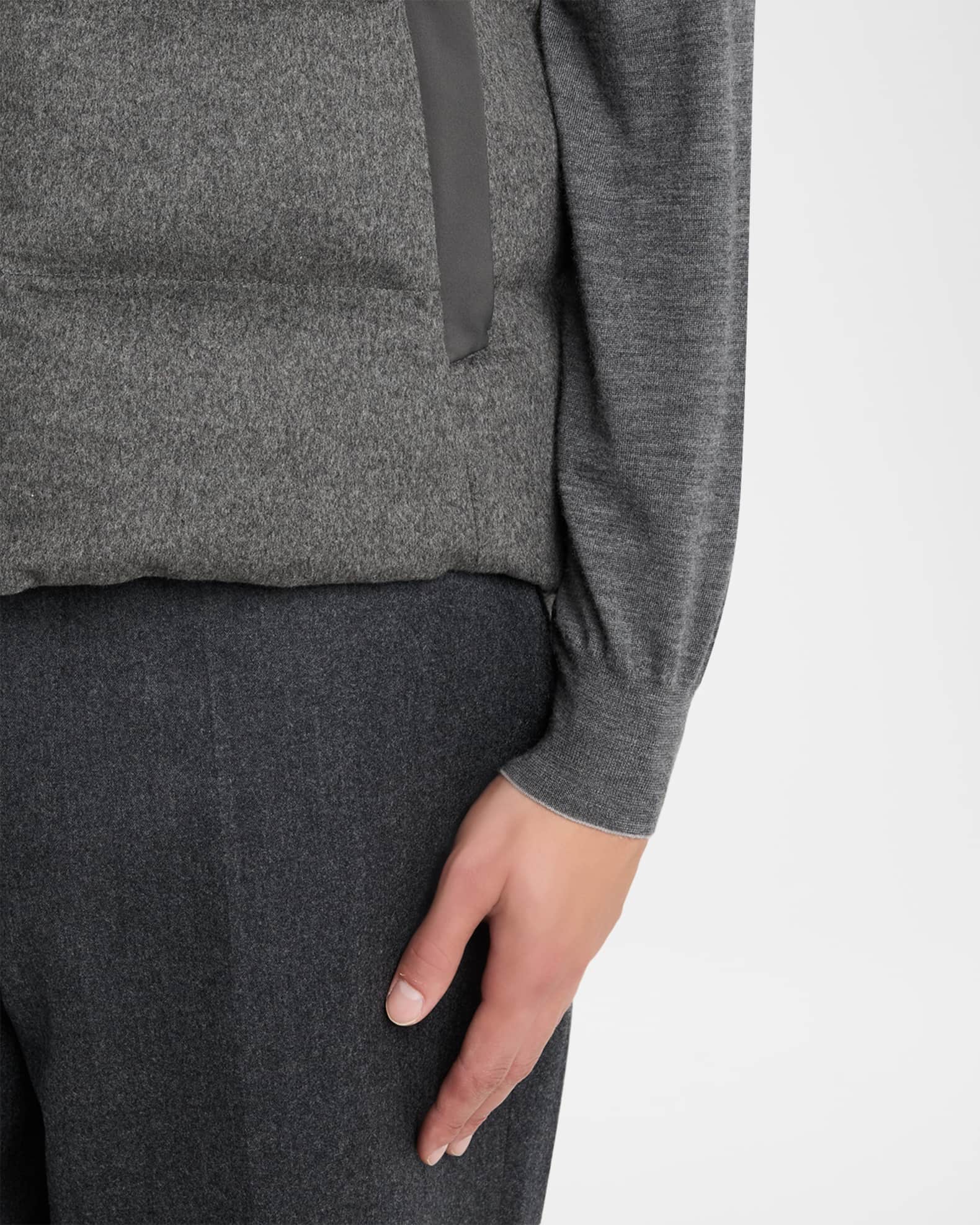 Sease Men's Insulated Cashmere Reversible Vest | Neiman Marcus