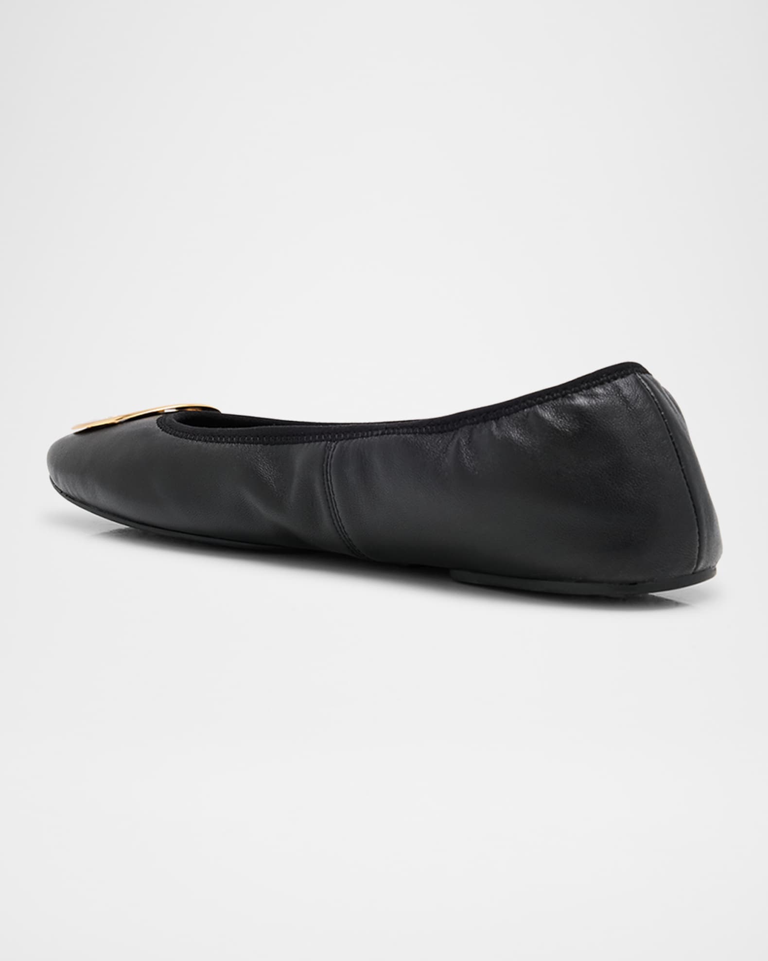 Reva Travel Leather Ballet Flats | Neiman Marcus