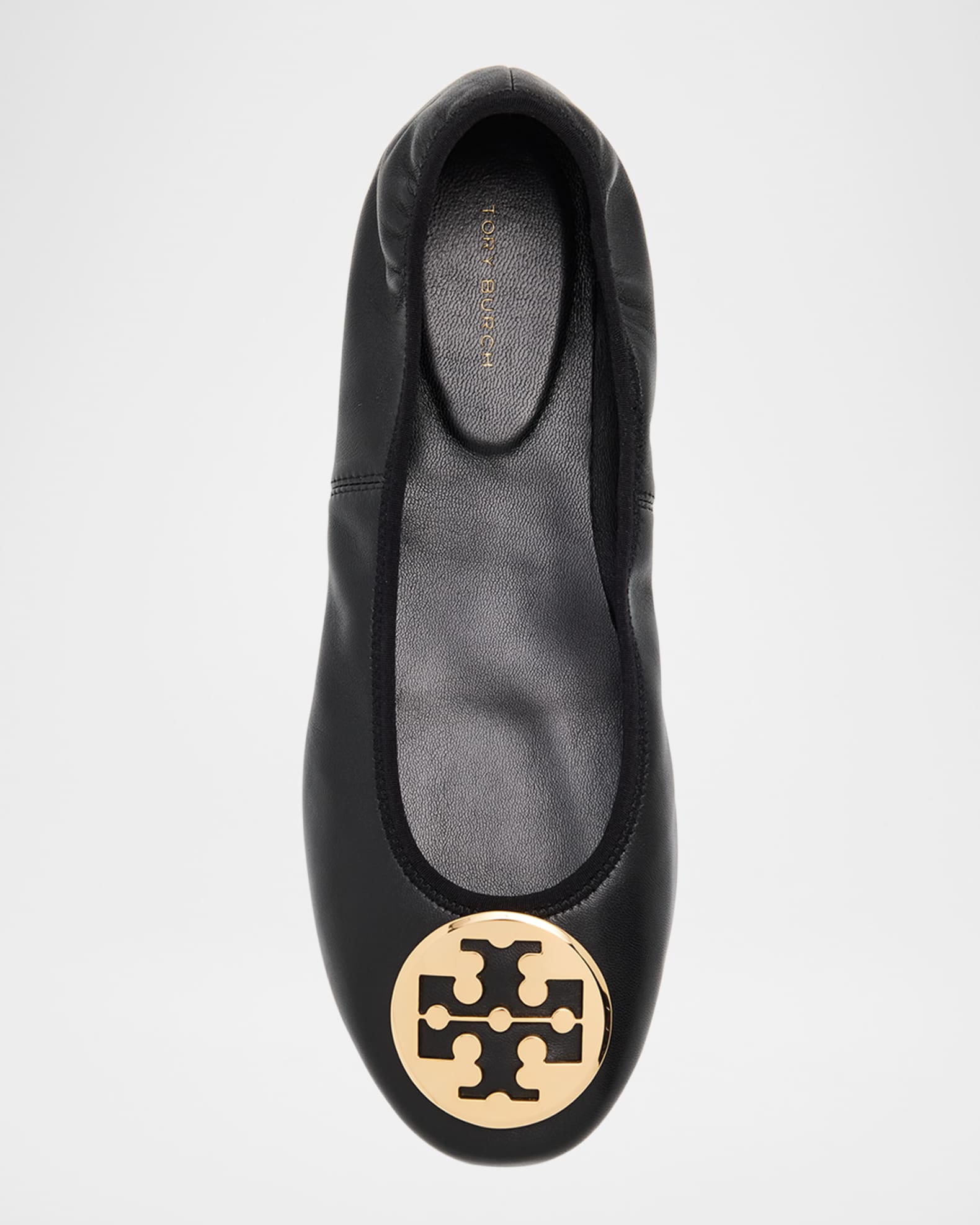 Tory Burch Reva Travel Leather Ballet Flats | Neiman Marcus