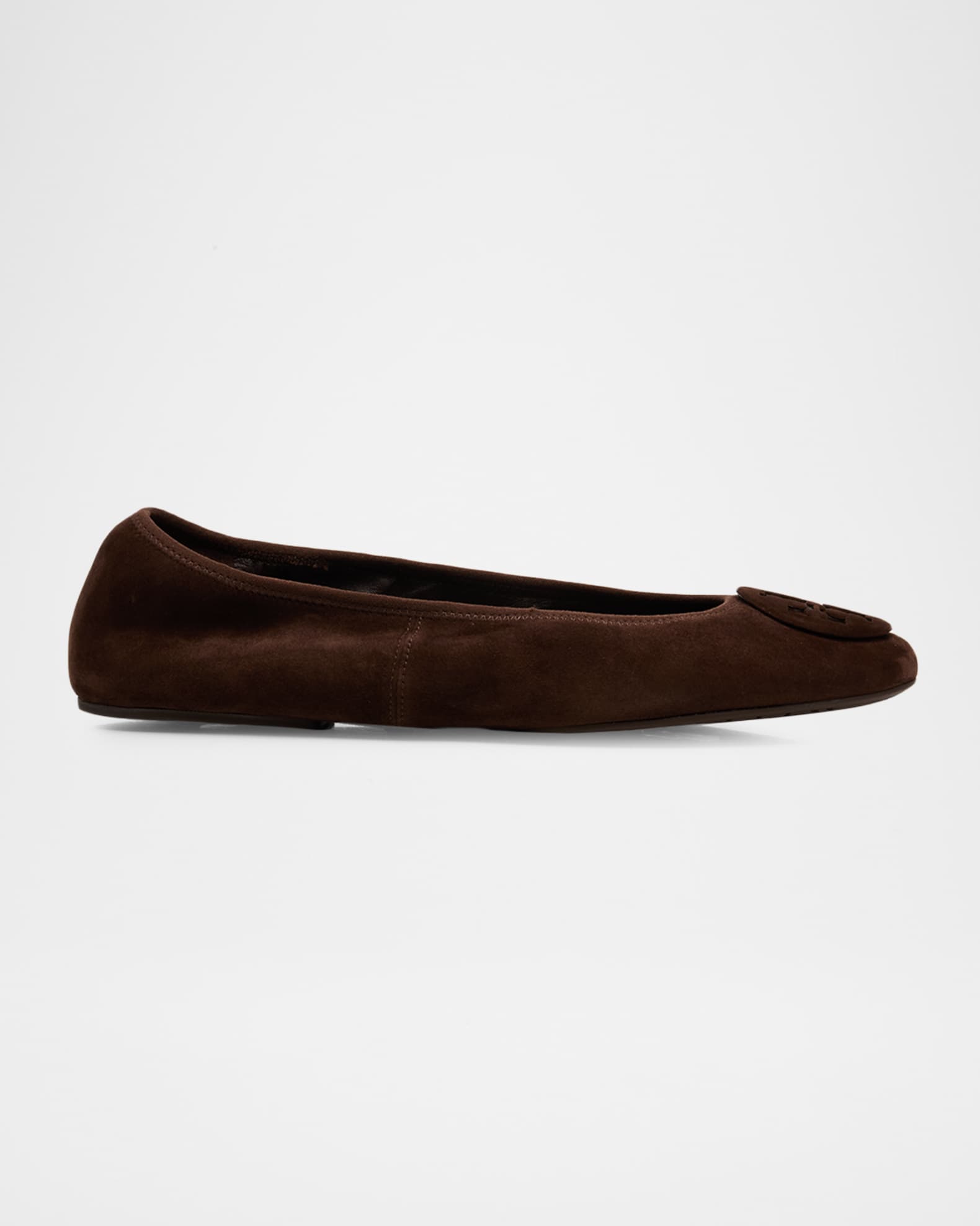 Tory Burch Reva Travel Suede Ballet Flats | Neiman Marcus