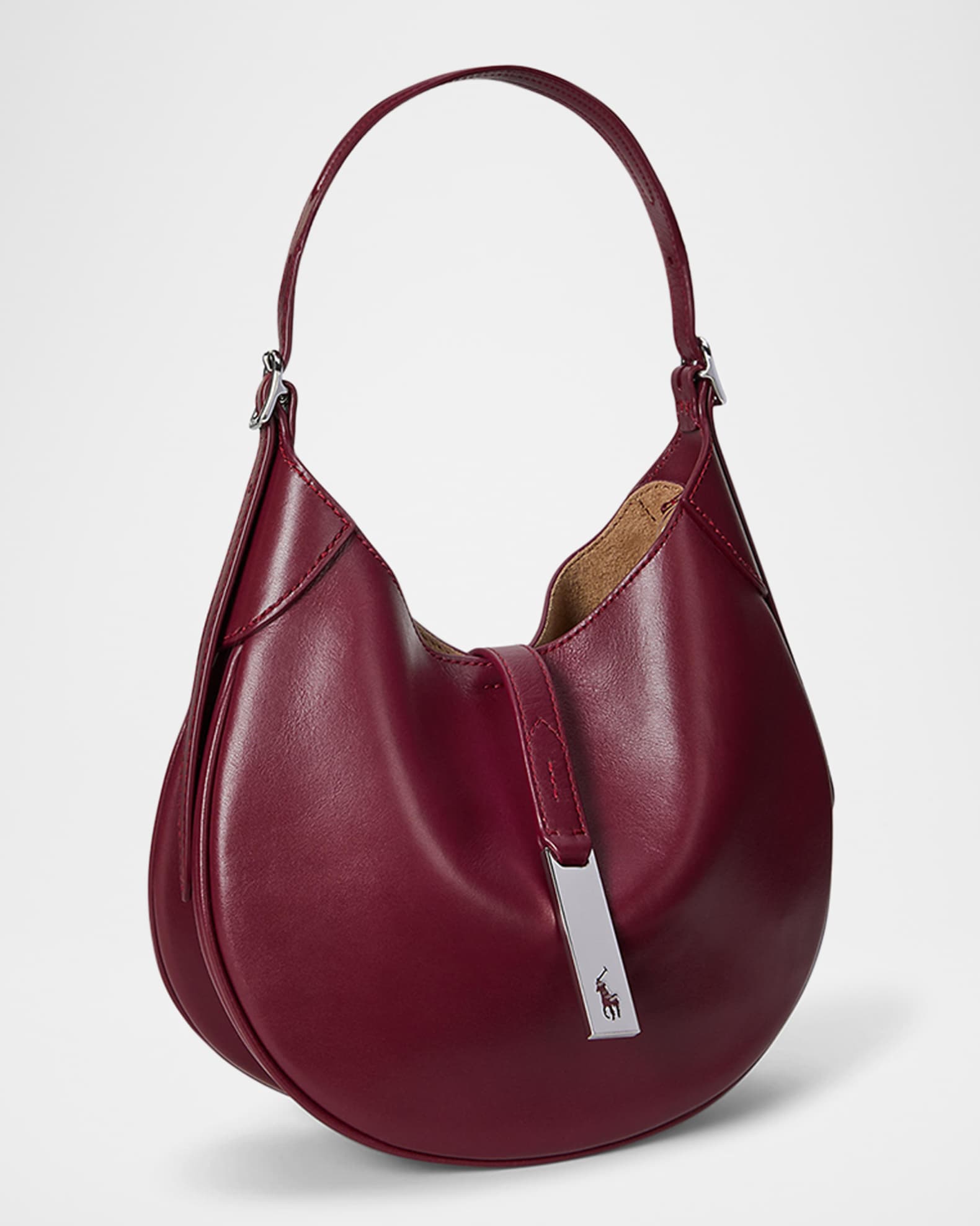 Polo Ralph Lauren Polo ID Small Sport Calf Leather Shoulder Bag ...