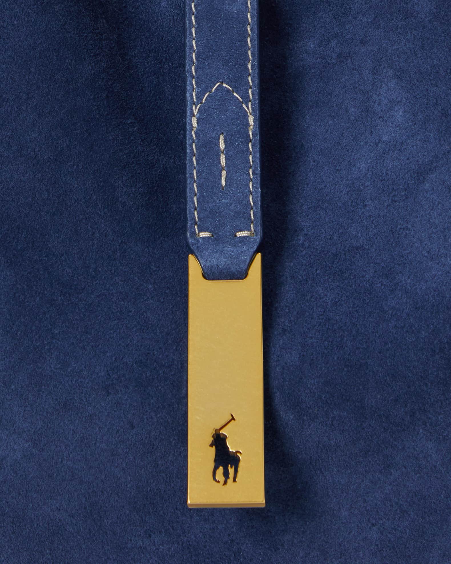 Polo Ralph Lauren Polo ID Small Suede Shoulder Bag | Neiman Marcus