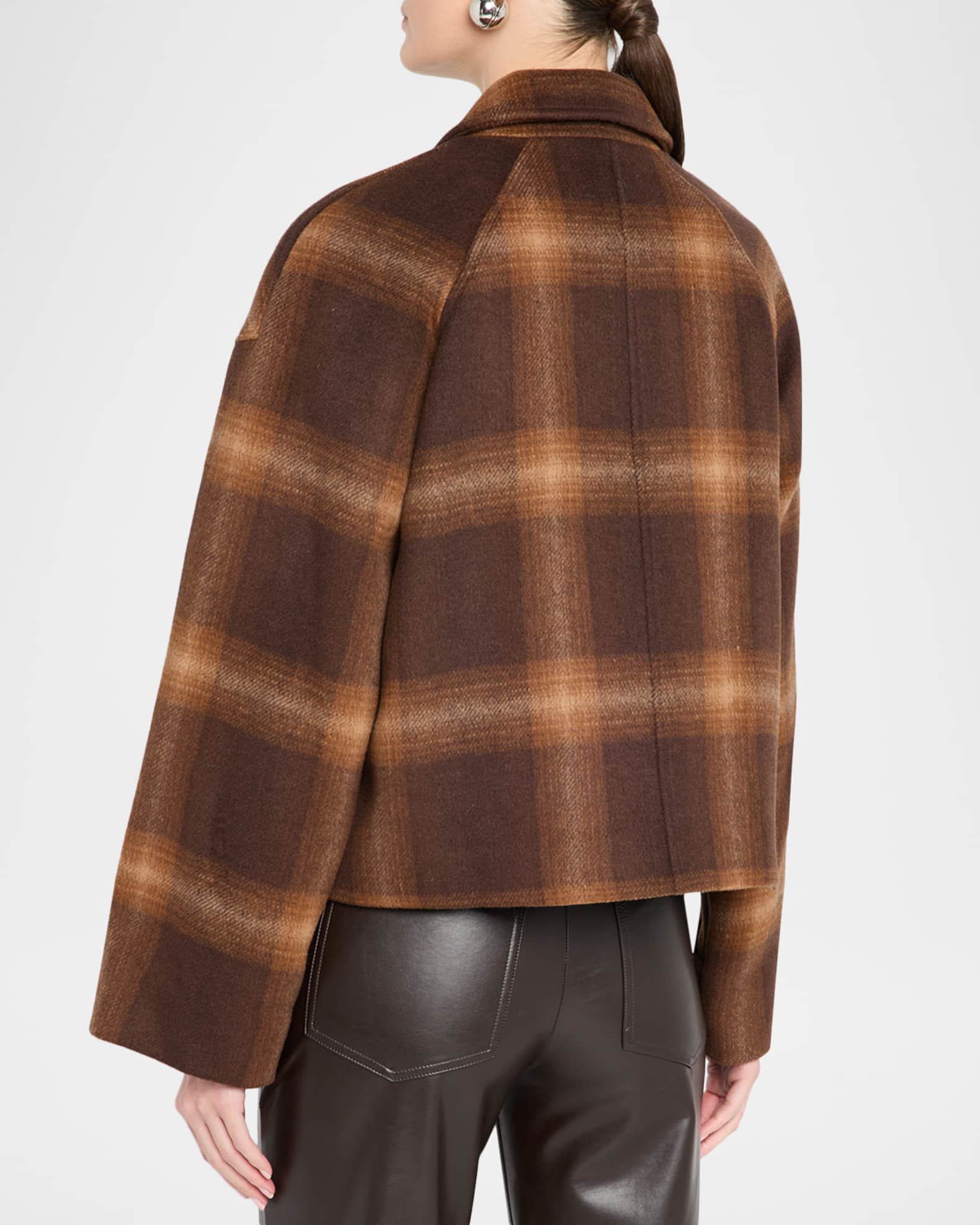 SIMKHAI Colby Plaid Jacket | Neiman Marcus