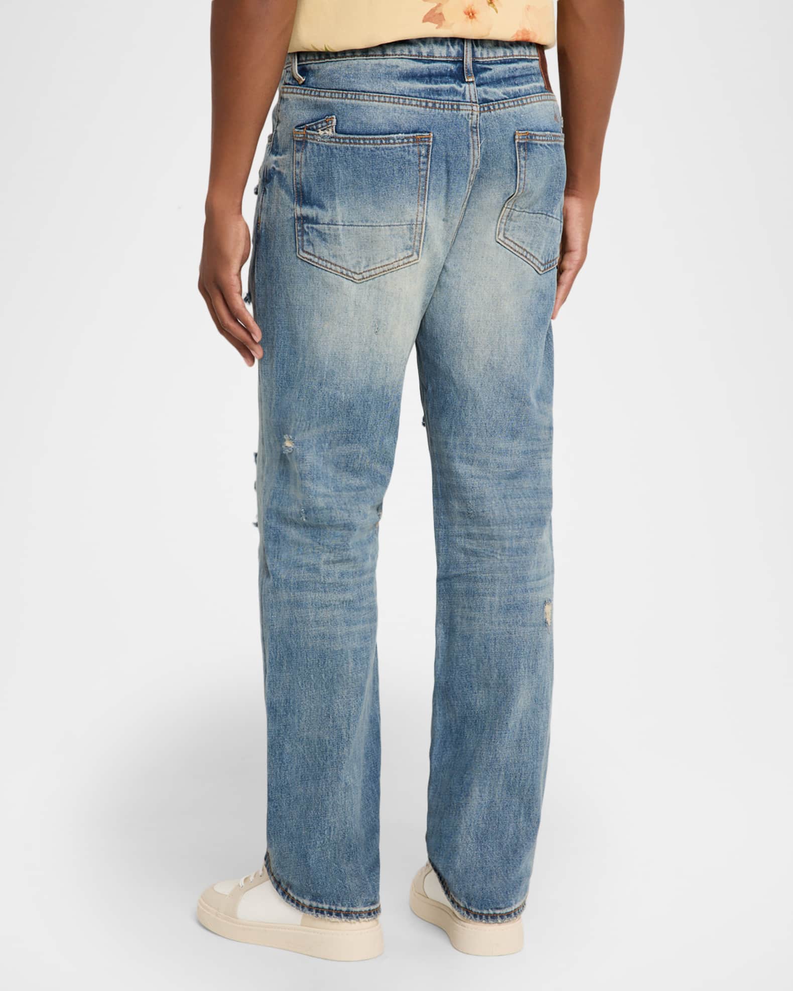 PRPS Men's Sapporo Distressed Denim Relaxed-Fit Jeans | Neiman Marcus