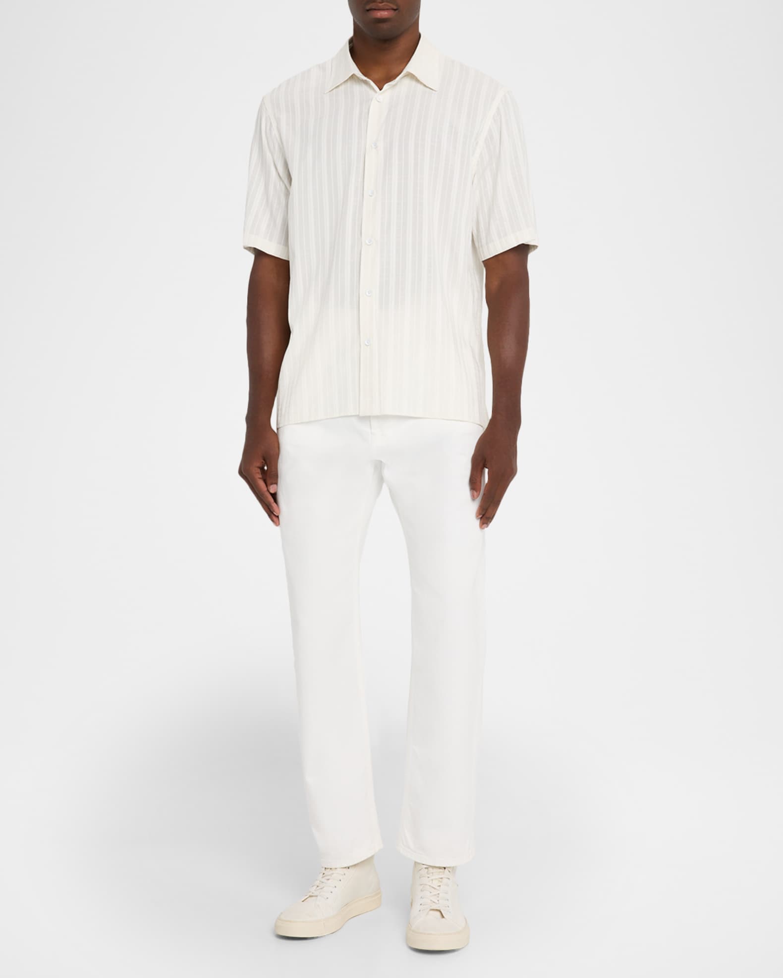 Rag & Bone Men's Dalton Plaid Jacquard Short-Sleeve Shirt | Neiman Marcus