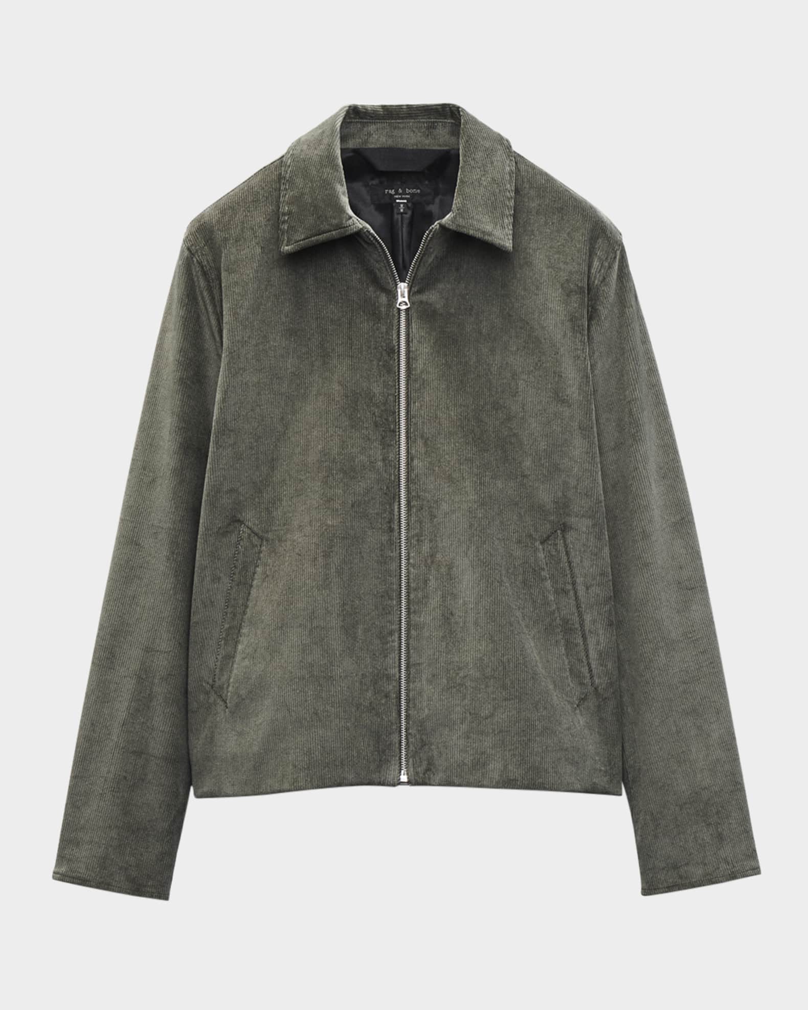 Rag & Bone Men's Melrose Corduroy Zip-Front Shirt Jacket | Neiman Marcus
