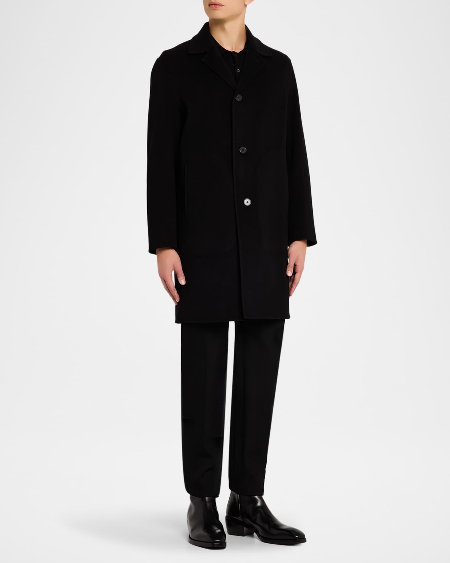 Theory Men's Modern Single-Breasted Coat | Neiman Marcus