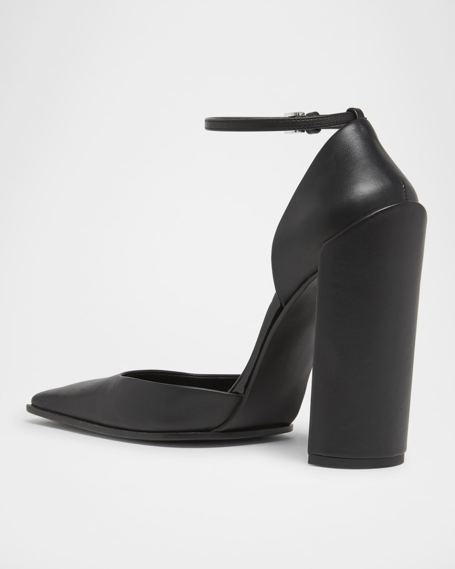 ALAIA Leather d'Orsay Square-Toe Pumps | Neiman Marcus