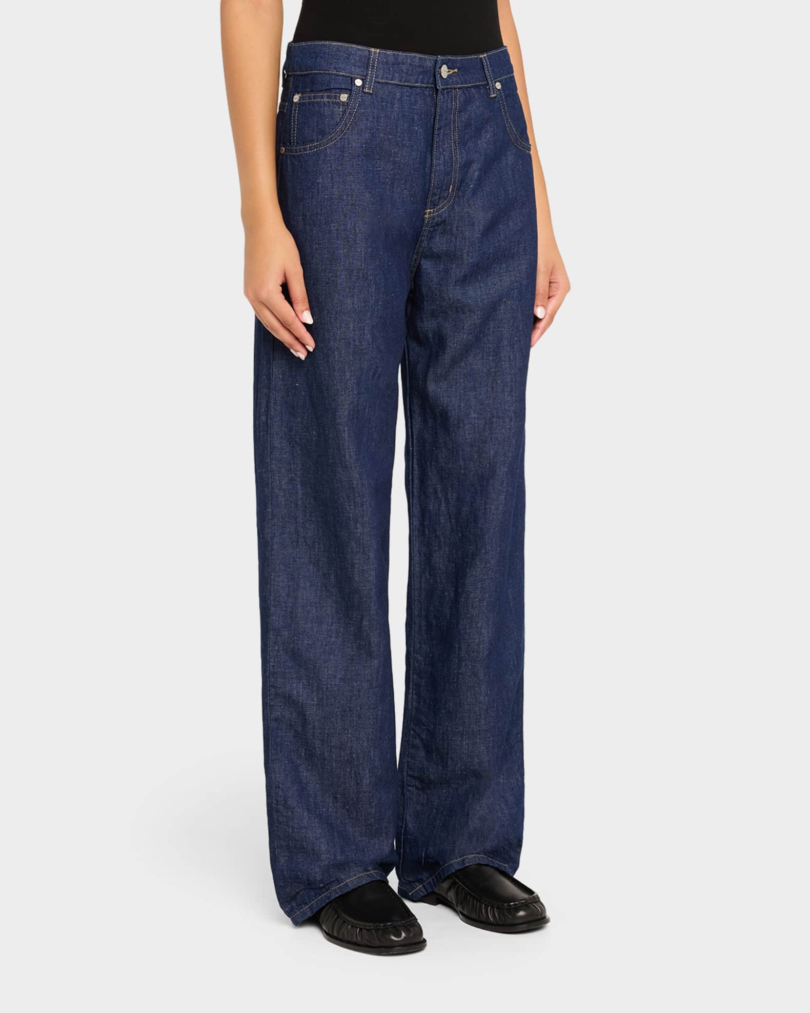 TWP Easy Boy Wide-Leg Jeans | Neiman Marcus