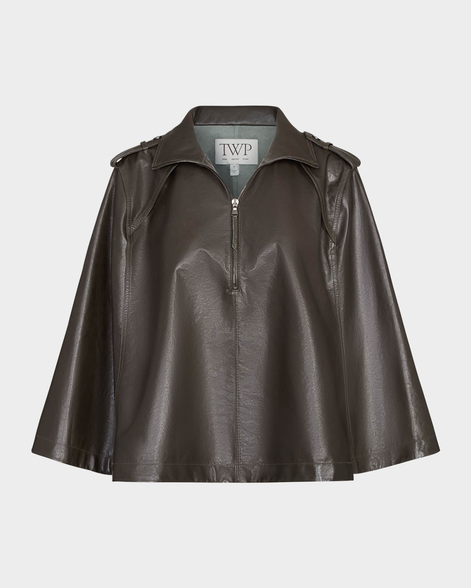 TWP Topper Leather Cape | Neiman Marcus