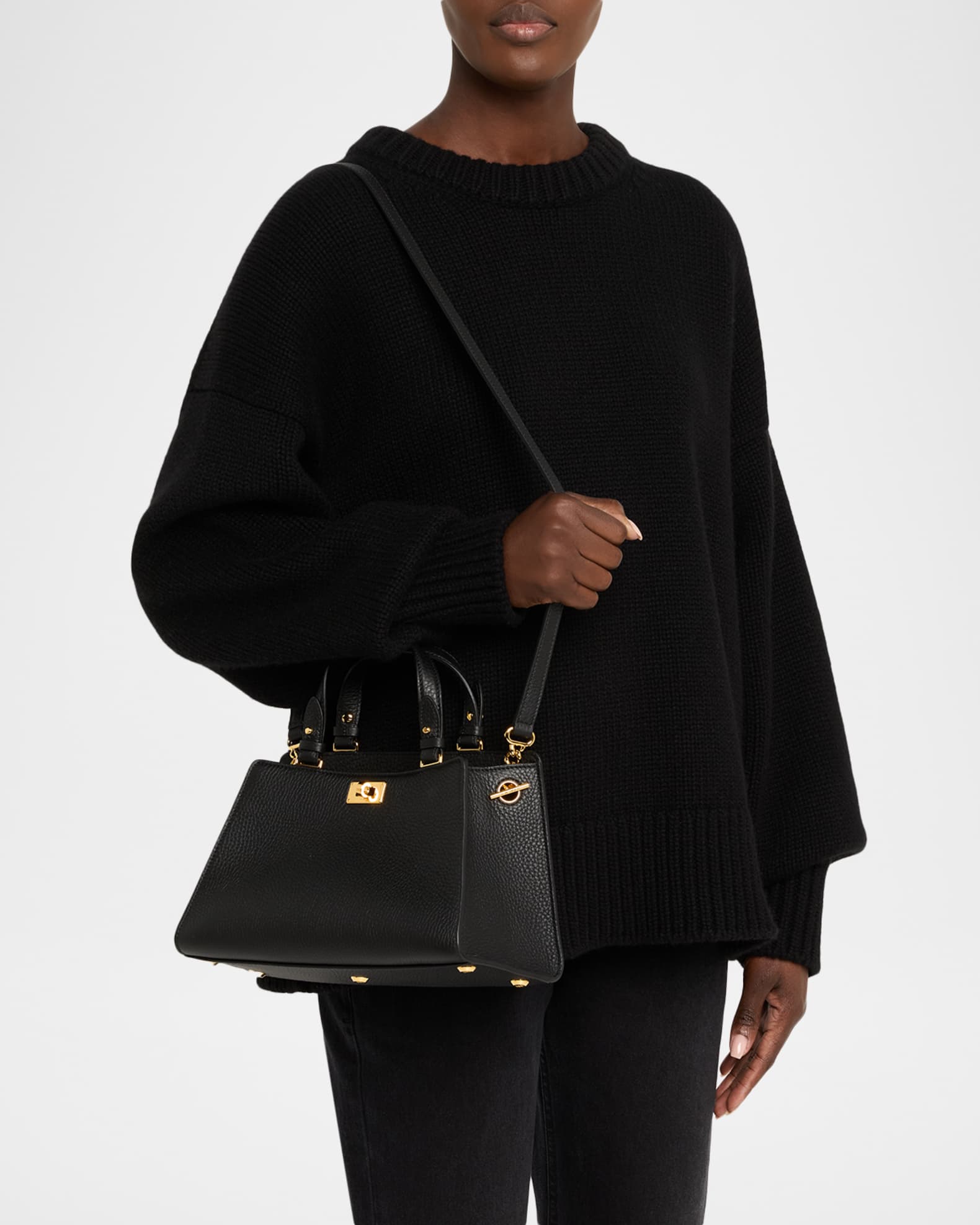 Michino Paris Trocadero Mini Leather Top-Handle Bag | Neiman Marcus