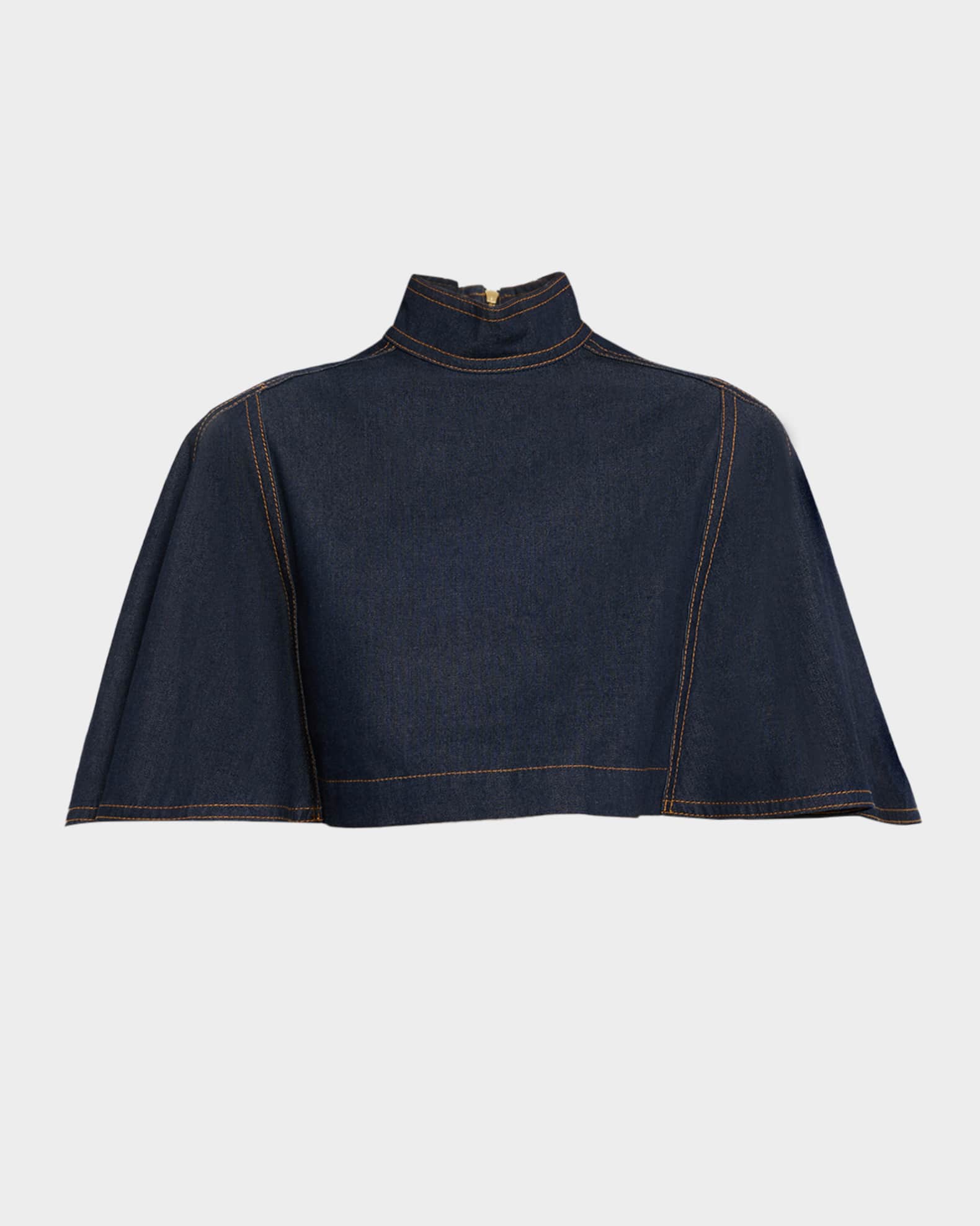Zimmermann Hypnotic Denim Capelet | Neiman Marcus