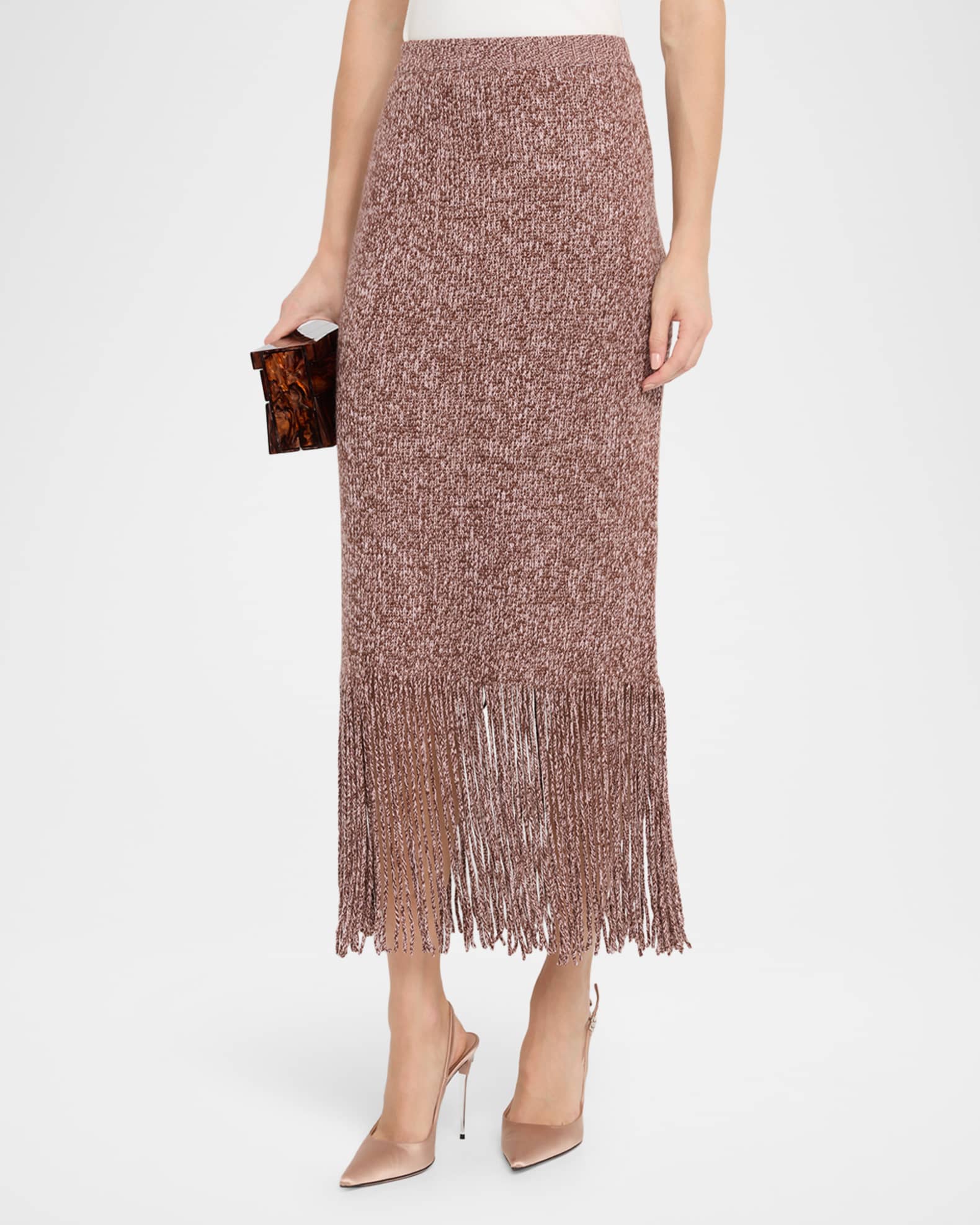 Zimmermann Hypnotic Fringed Midi Skirt | Neiman Marcus