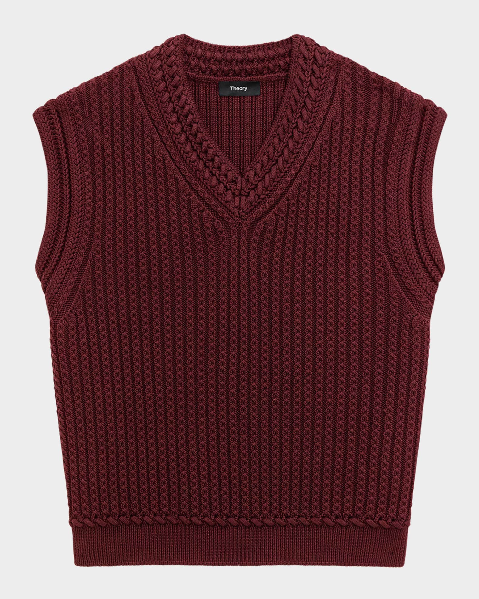 Theory Textured Vest | Neiman Marcus