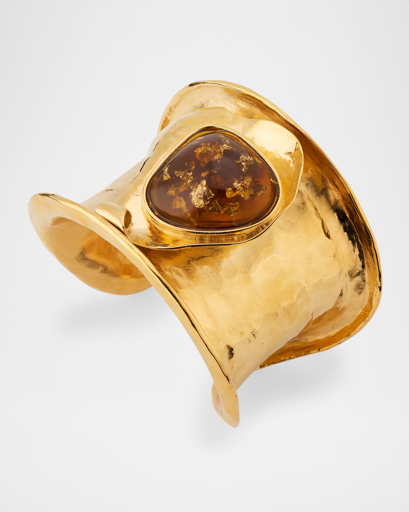 Saint Laurent Petal Cabochon Cuff Bracelet | Neiman Marcus