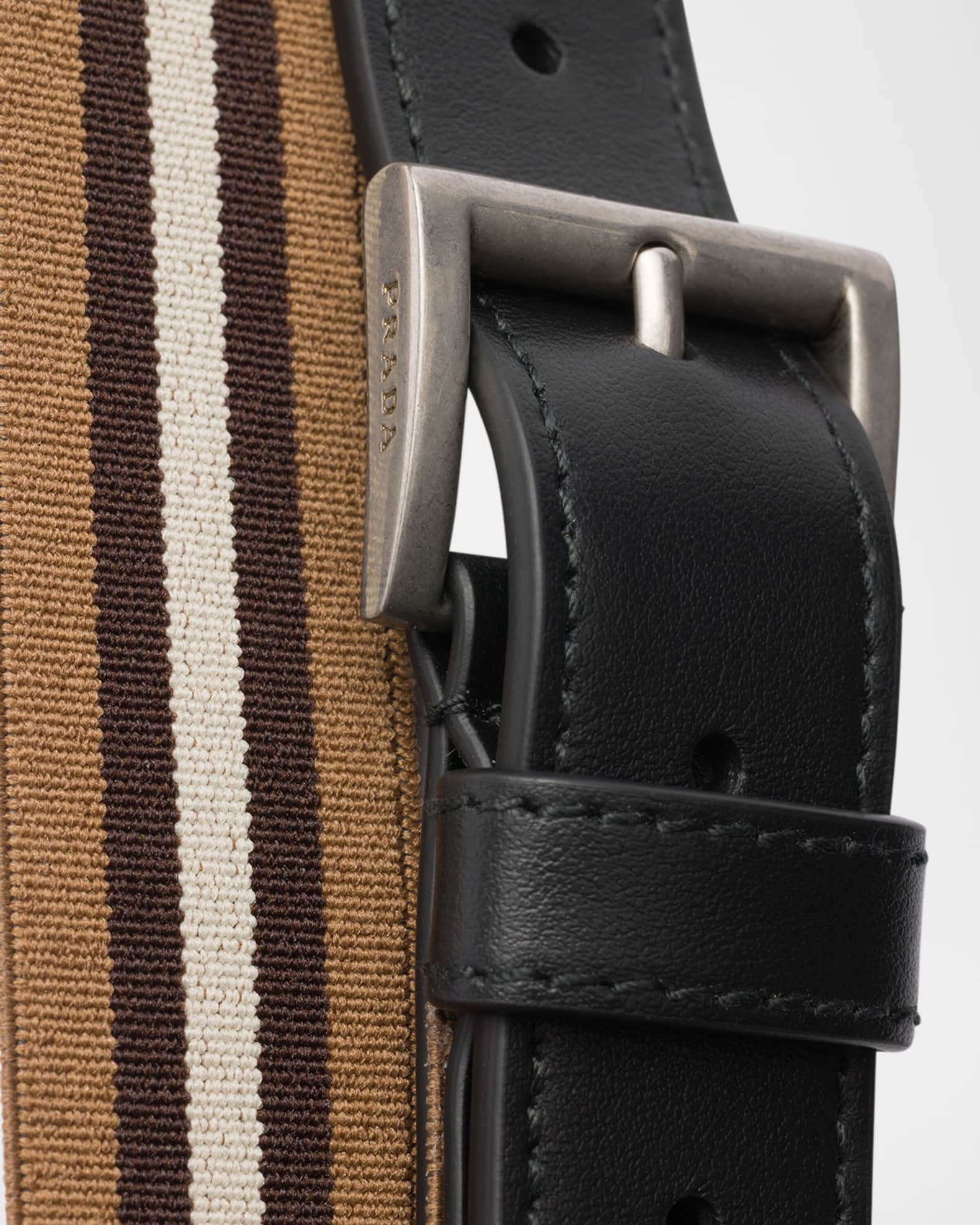 Prada Elastic Leather Belt | Neiman Marcus
