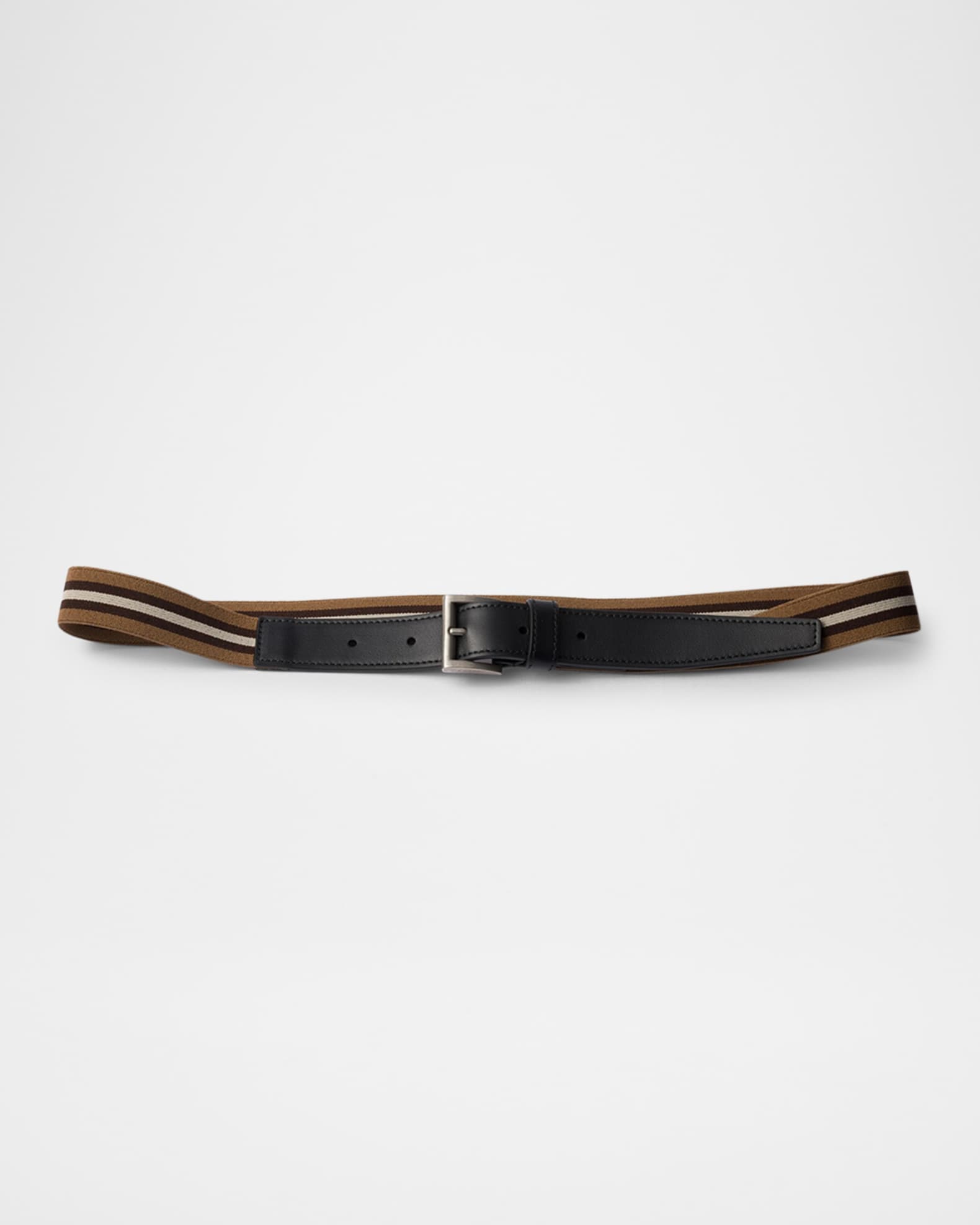 Prada Elastic Leather Belt | Neiman Marcus
