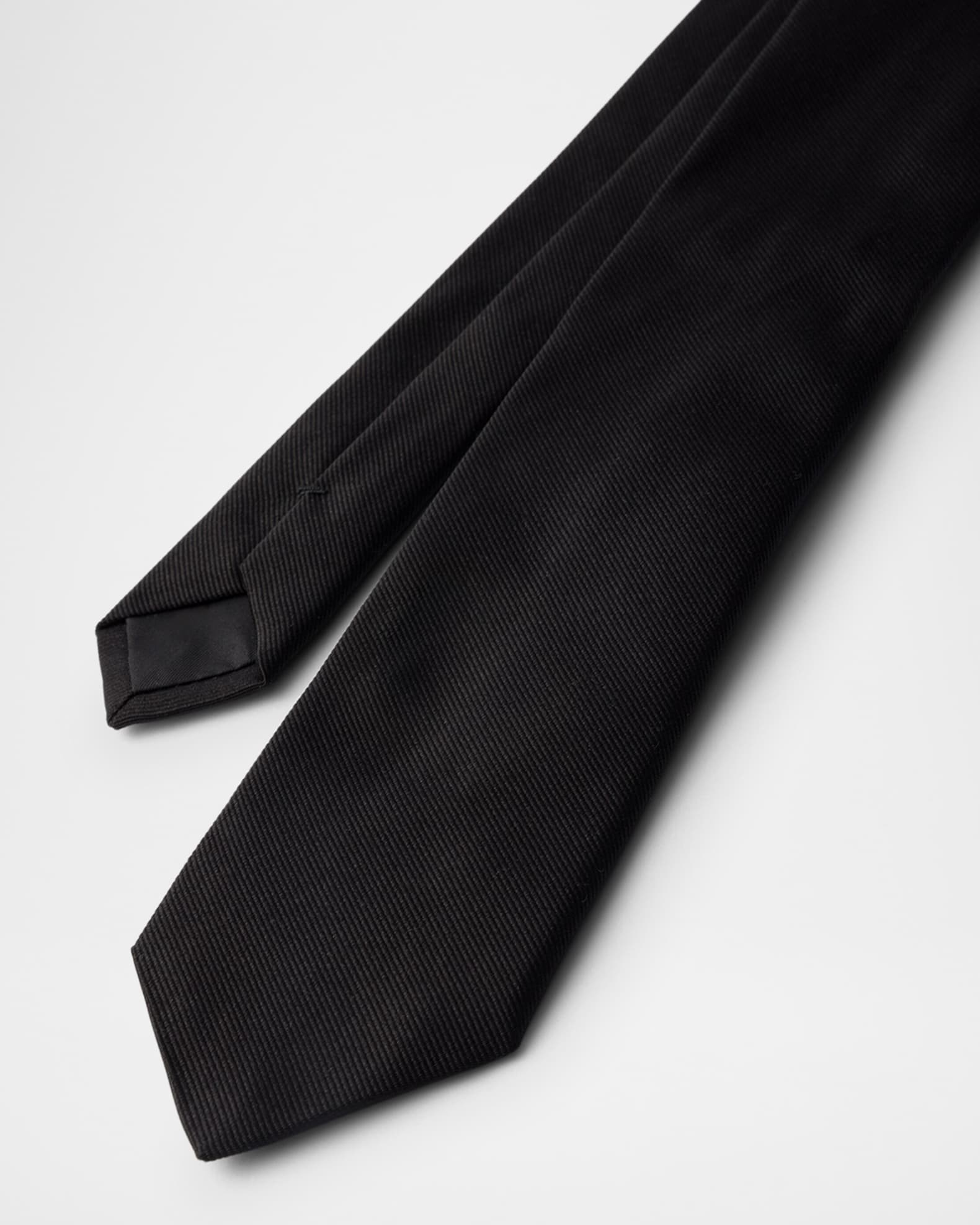 prada logo tie