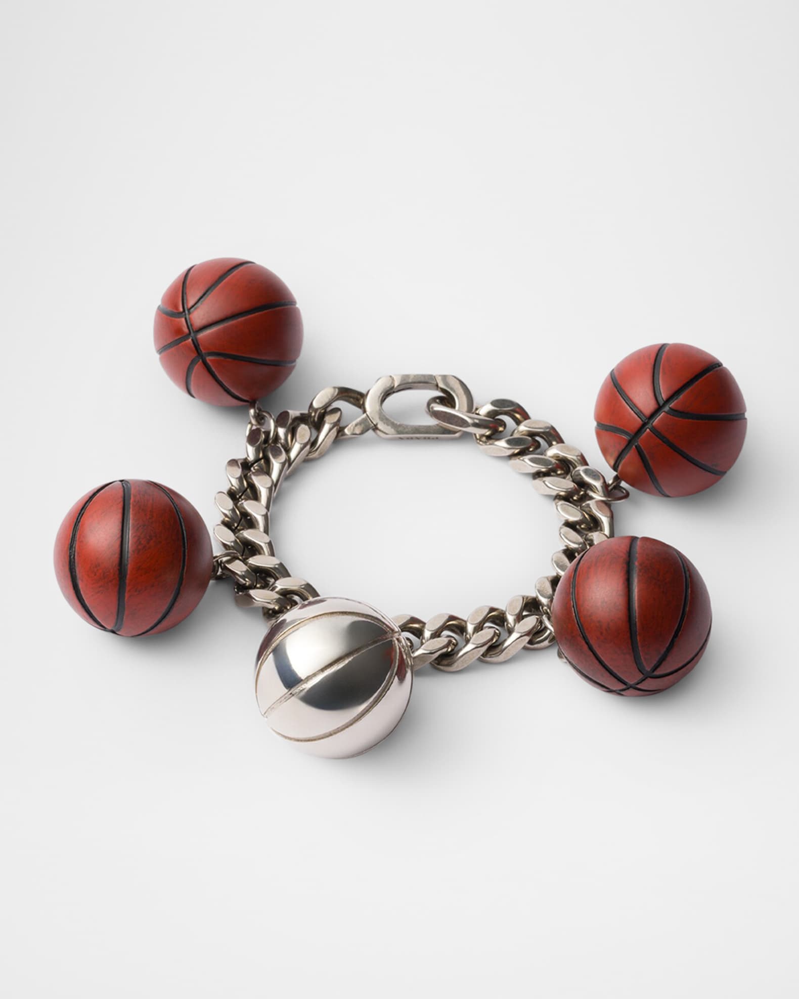Prada Metal Basketball Bracelet | Neiman Marcus