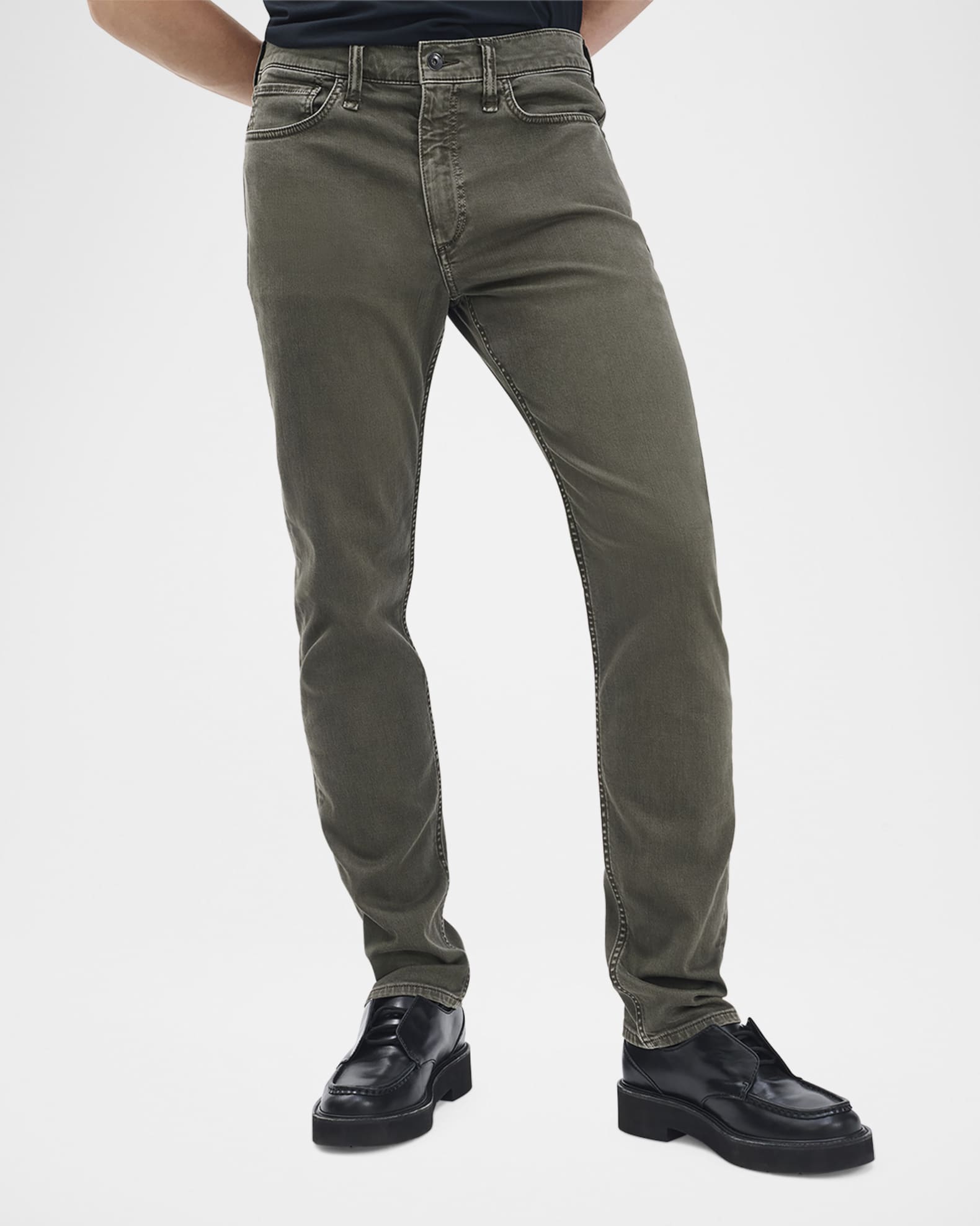 Rag & Bone Men's Fit 2 Aero Stretch Slim Five-Pocket Pants | Neiman Marcus