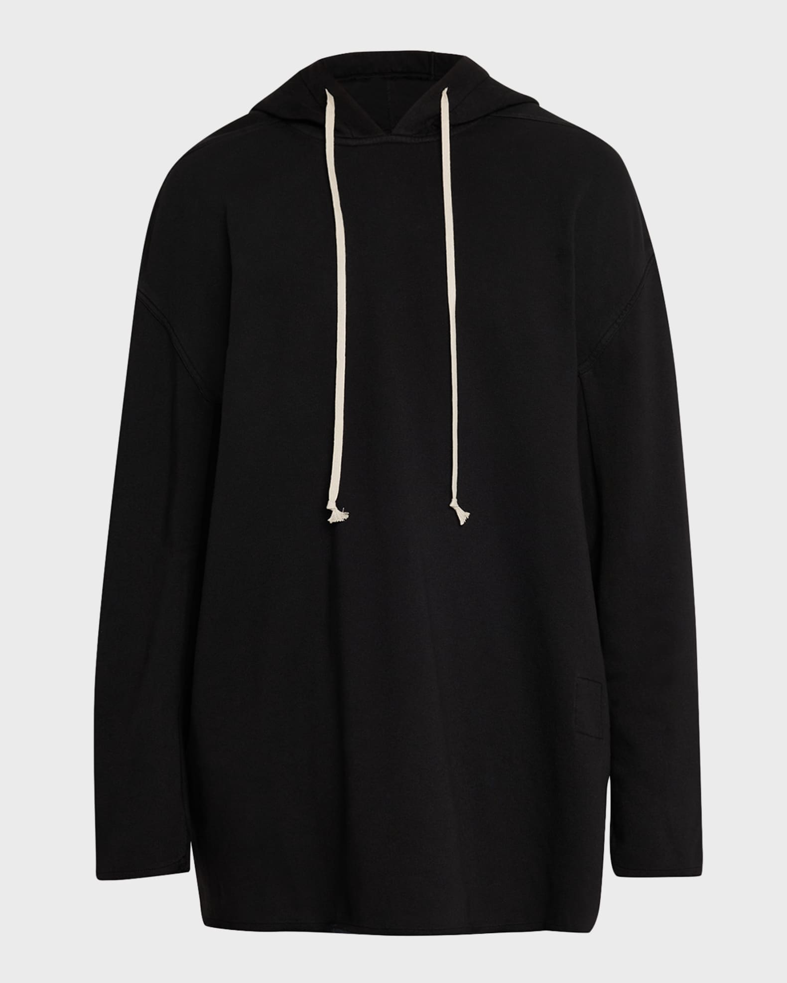 DRKSHDW RICK OWENS Men's Cotton Raw-Edge Oversized Hoodie | Neiman Marcus