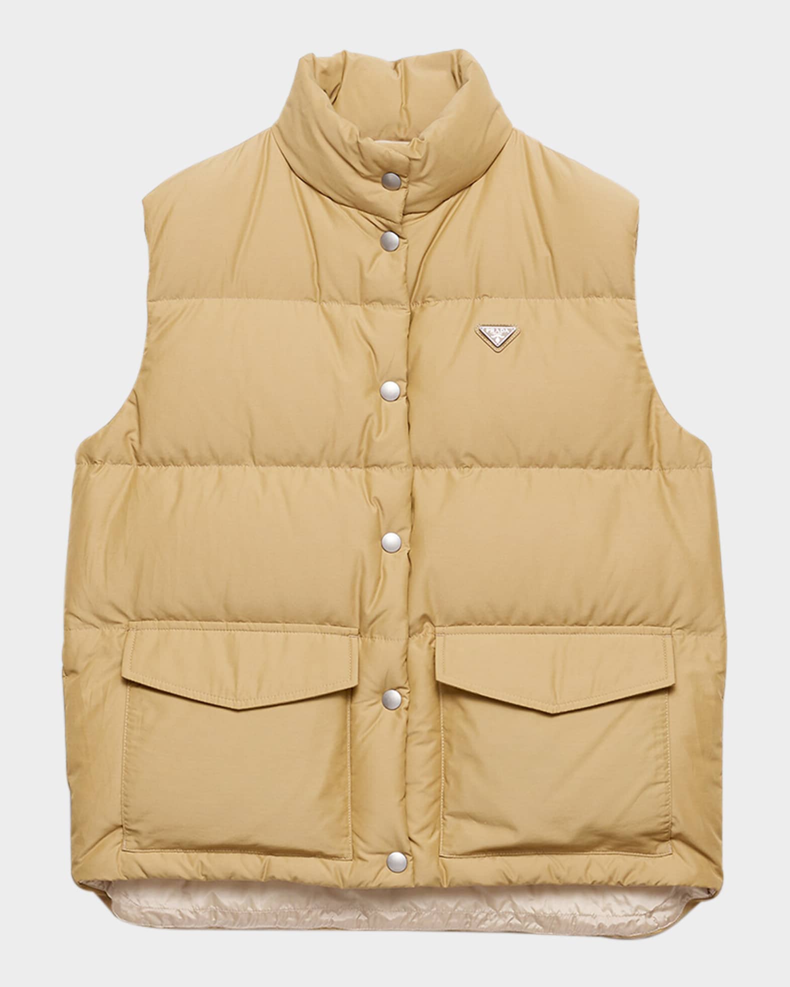Prada Medium-Weight Technical Fabric Down Vest | Neiman Marcus