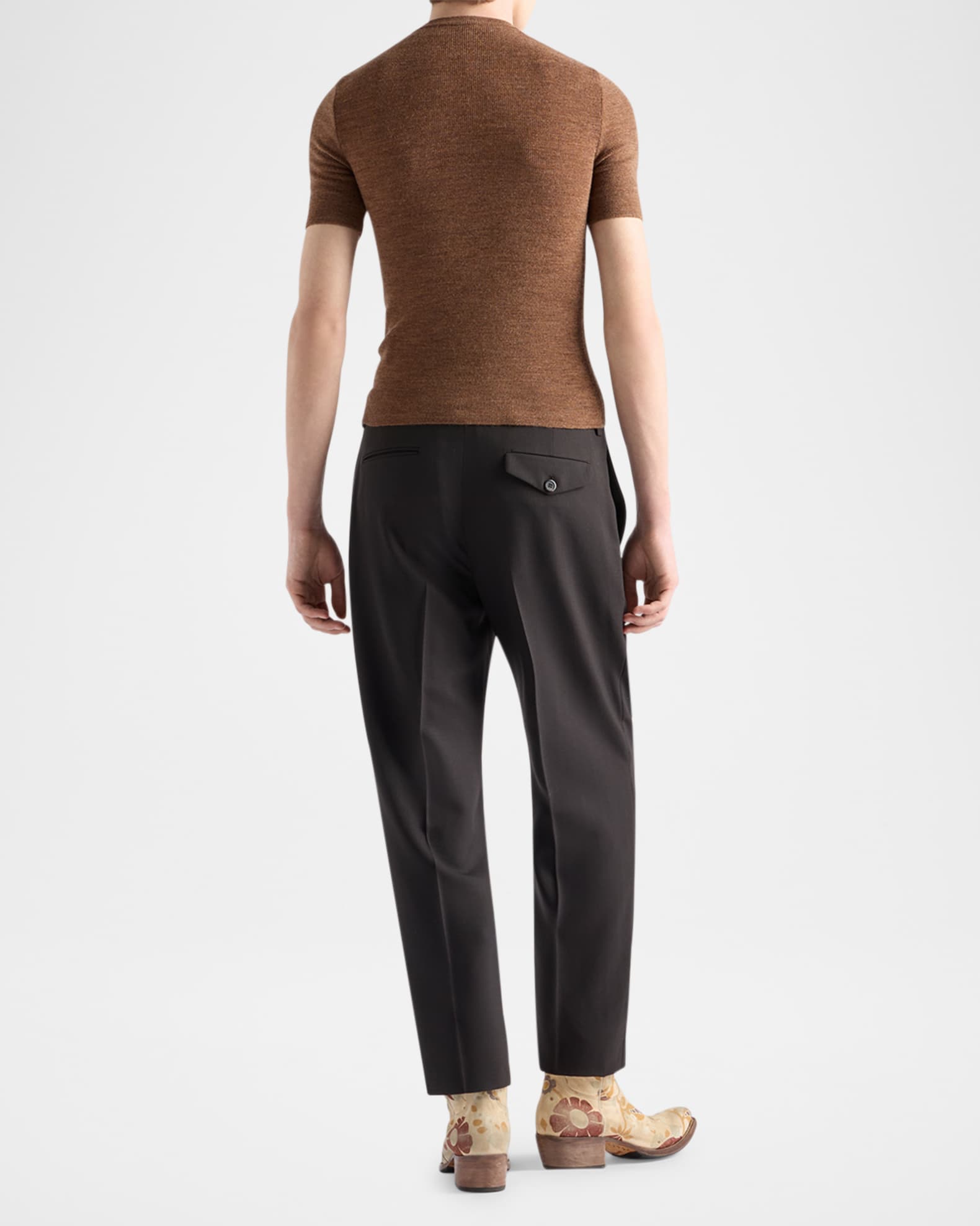 Prada Men's Wool Slim-Leg Pants | Neiman Marcus