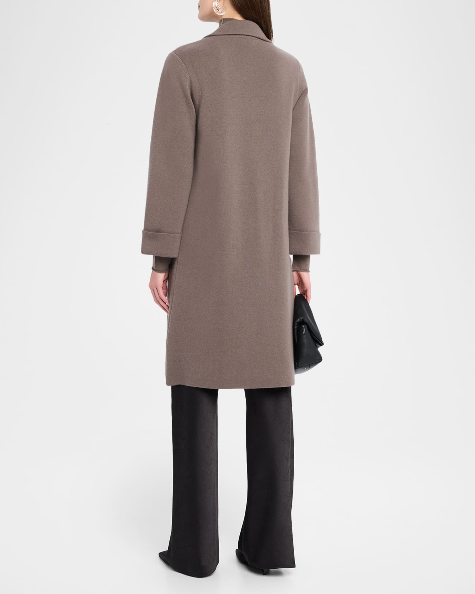 TSE Cashmere Cashmere Long Open-Front Coat | Neiman Marcus