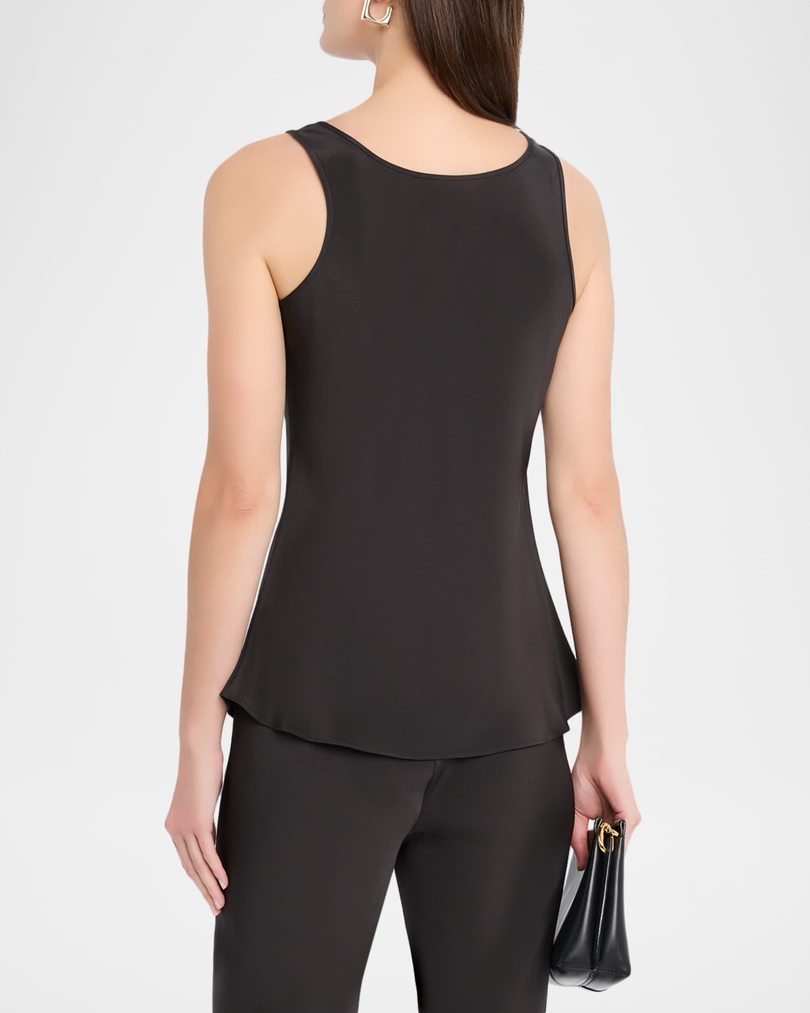 TSE Cashmere Scoop-Neck Silk Tank | Neiman Marcus