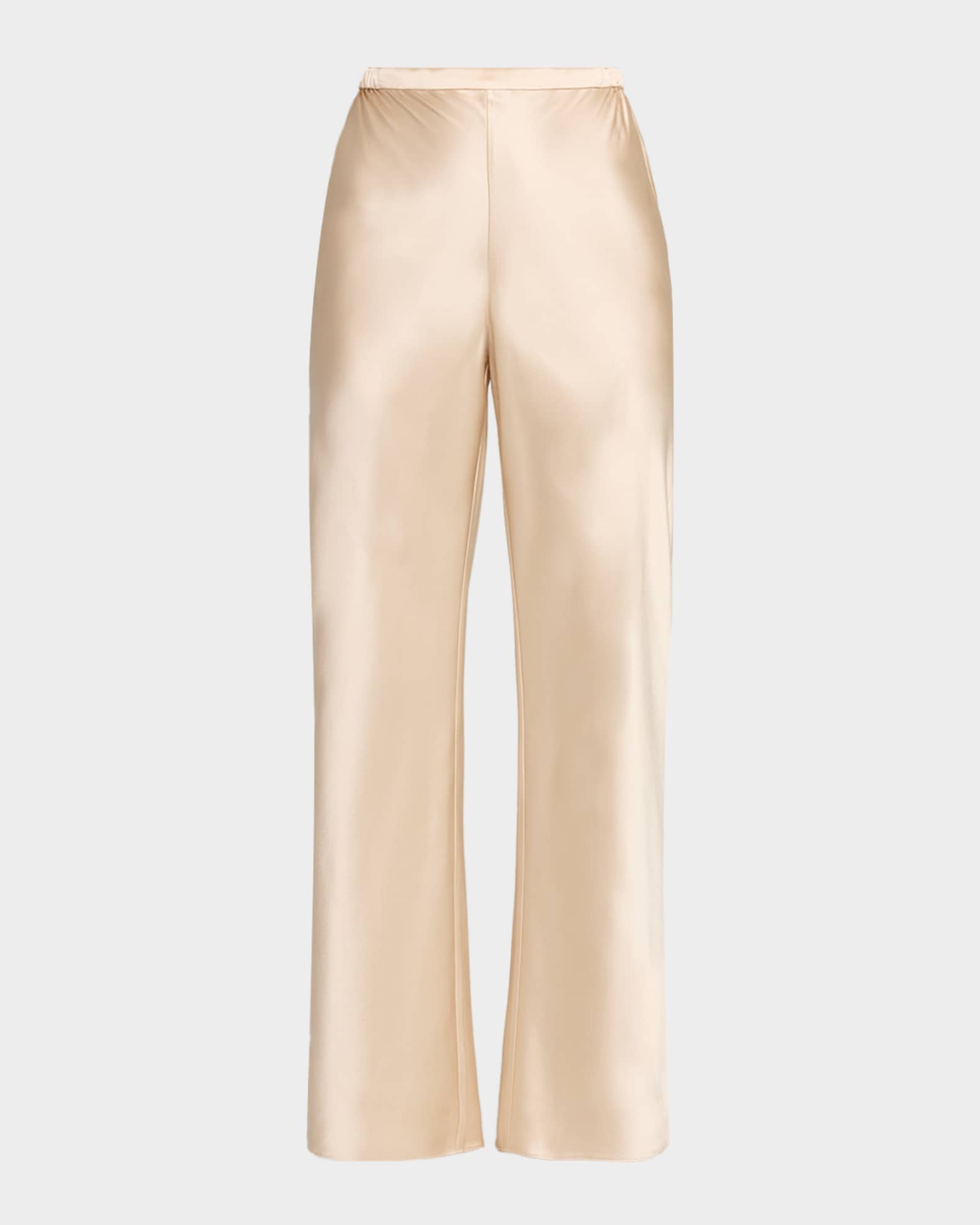 TSE Cashmere Straight-Leg Silk Pants | Neiman Marcus