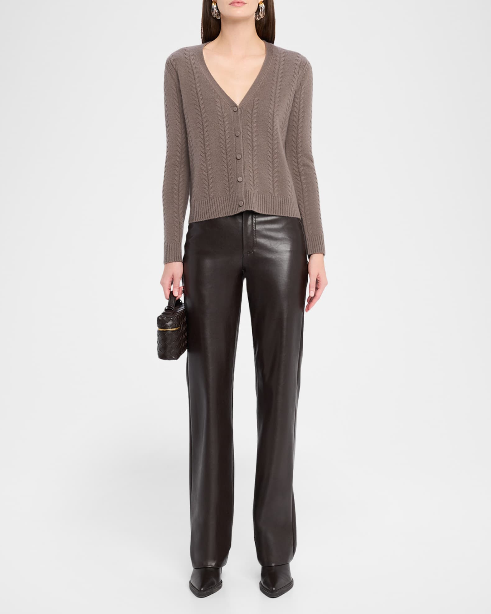 TSE Cashmere Cashmere Cable-Knit Cardigan | Neiman Marcus