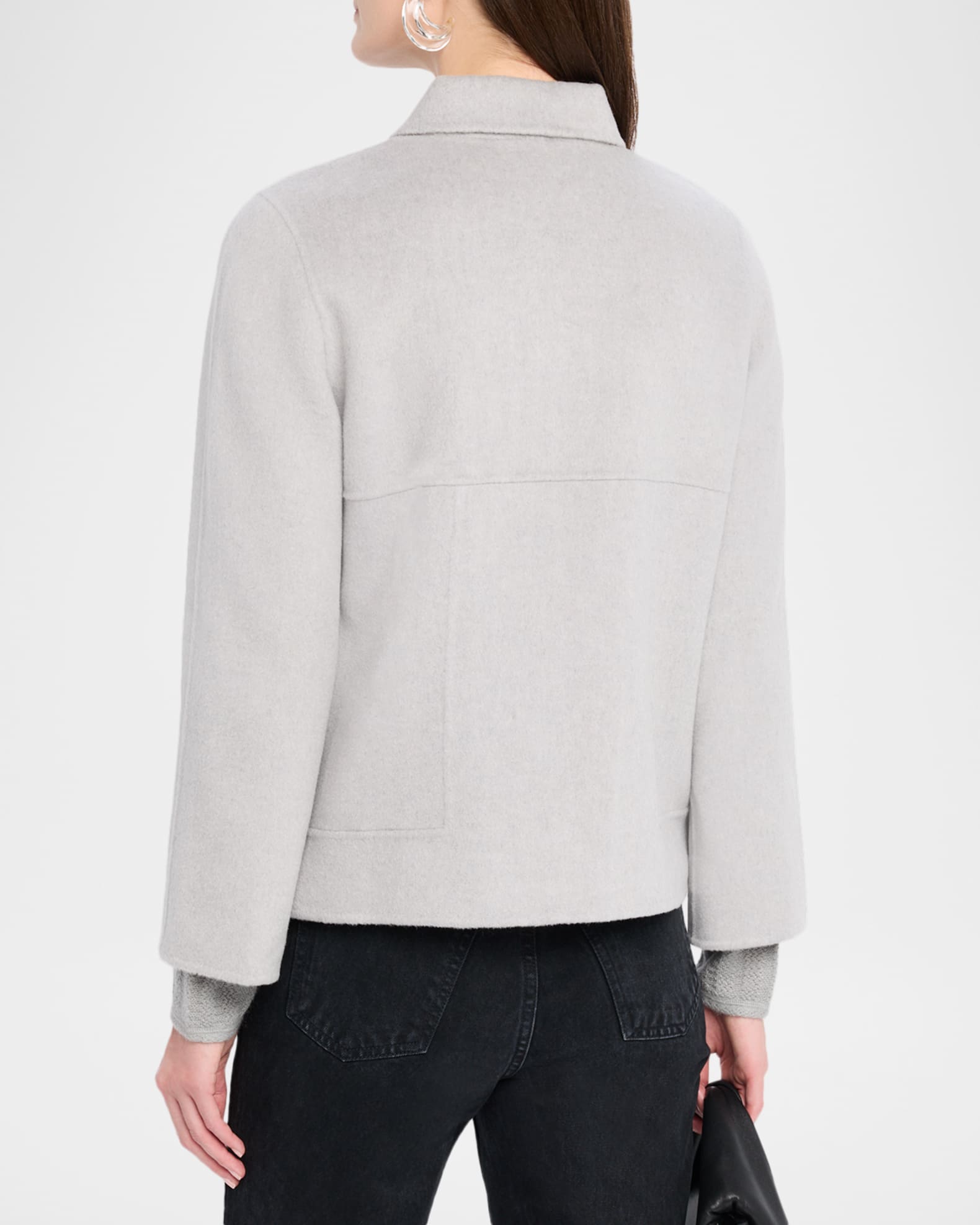 TSE Cashmere Double-Faced Cashmere Short Jacket | Neiman Marcus