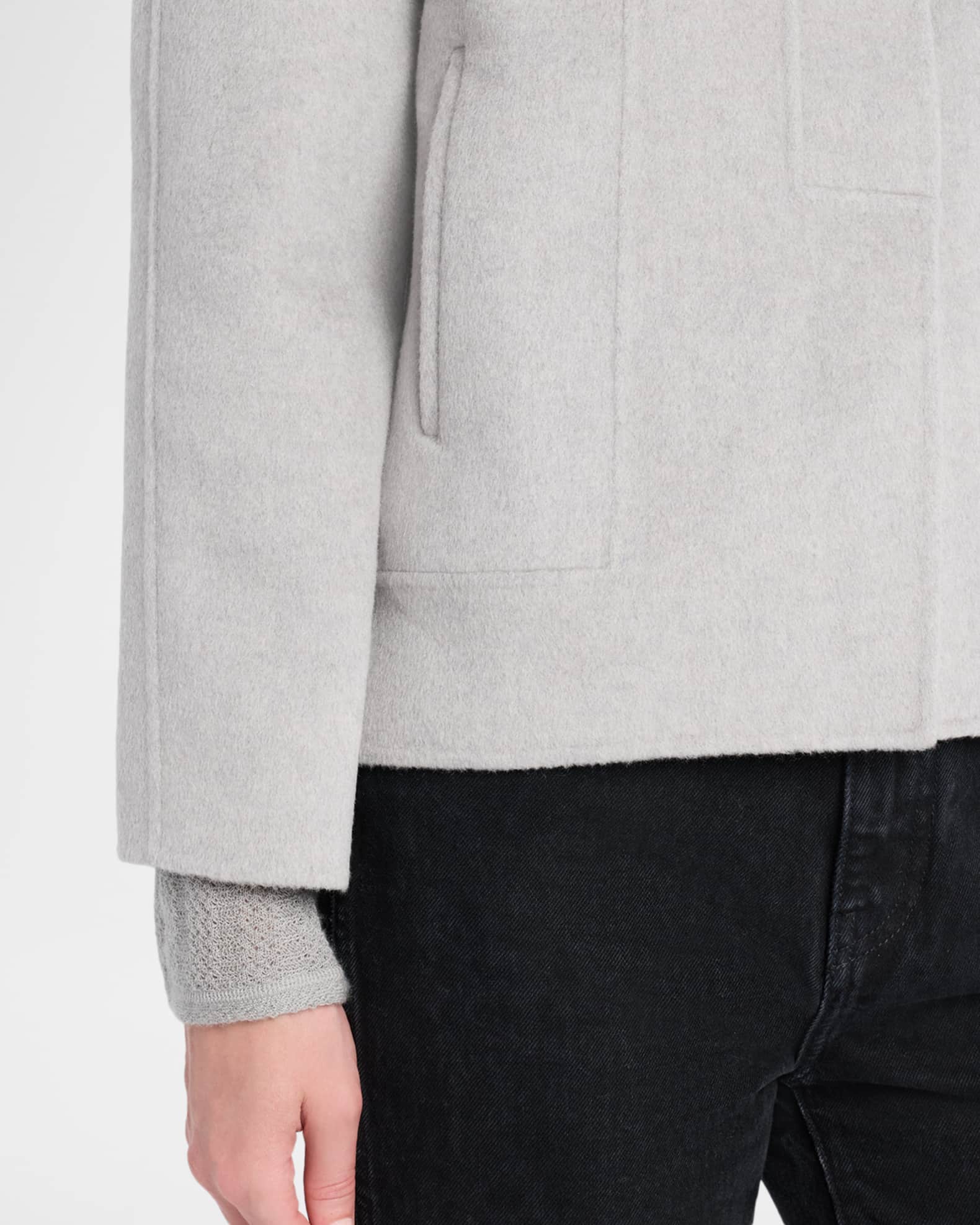 TSE Cashmere Double-Faced Cashmere Short Jacket | Neiman Marcus