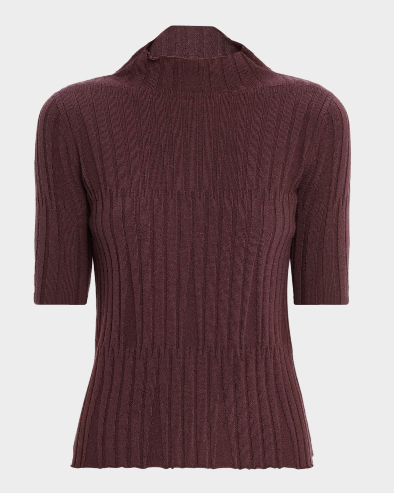 TSE Cashmere Cashmere Ribbed Mock-Neck Sweater | Neiman Marcus