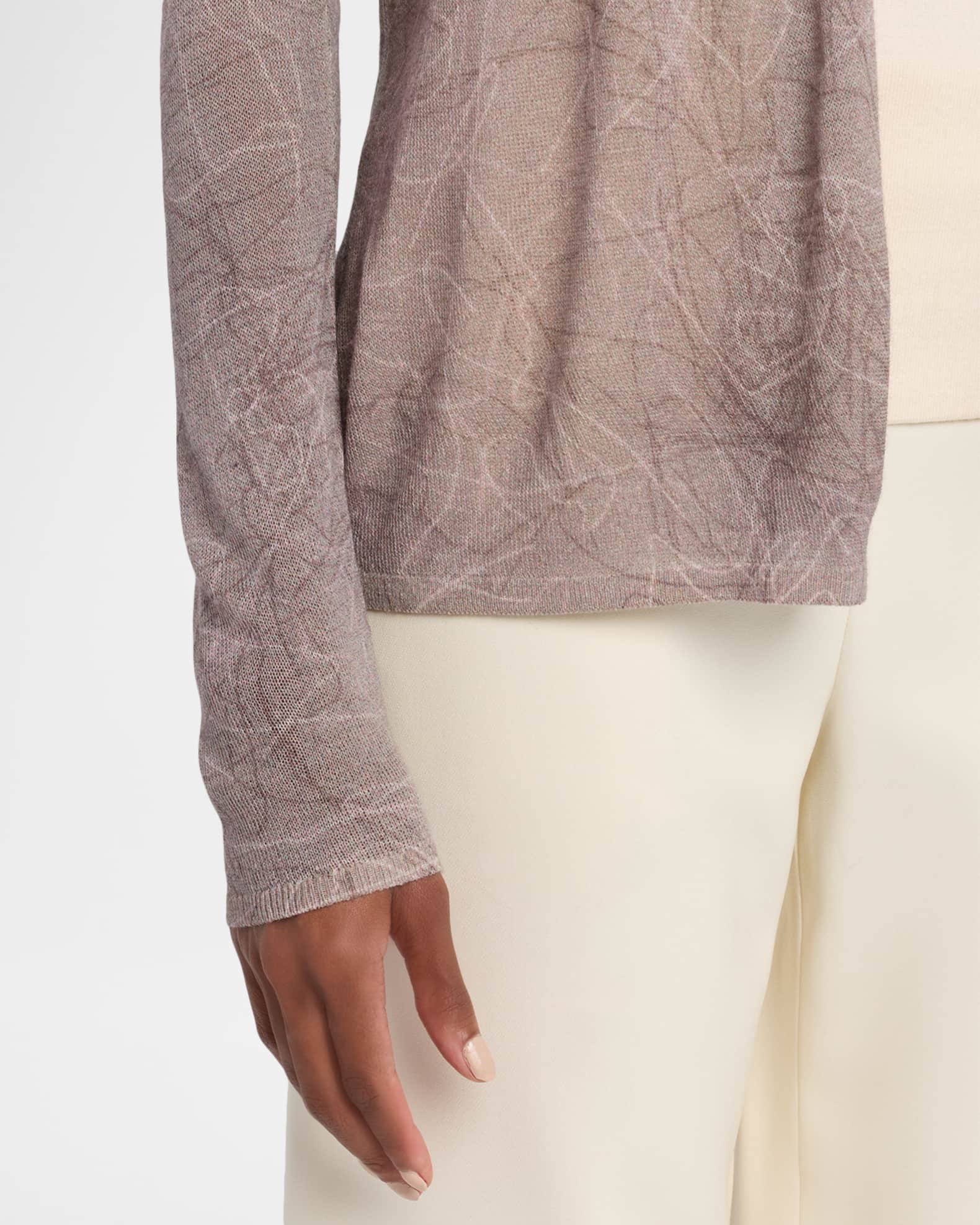TSE Cashmere Cashmere Abstract-Print Open Cardigan | Neiman Marcus
