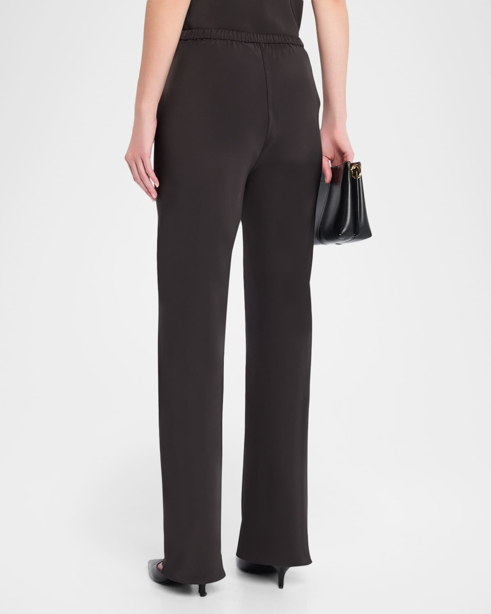 TSE Cashmere Straight-Leg Silk Pants | Neiman Marcus