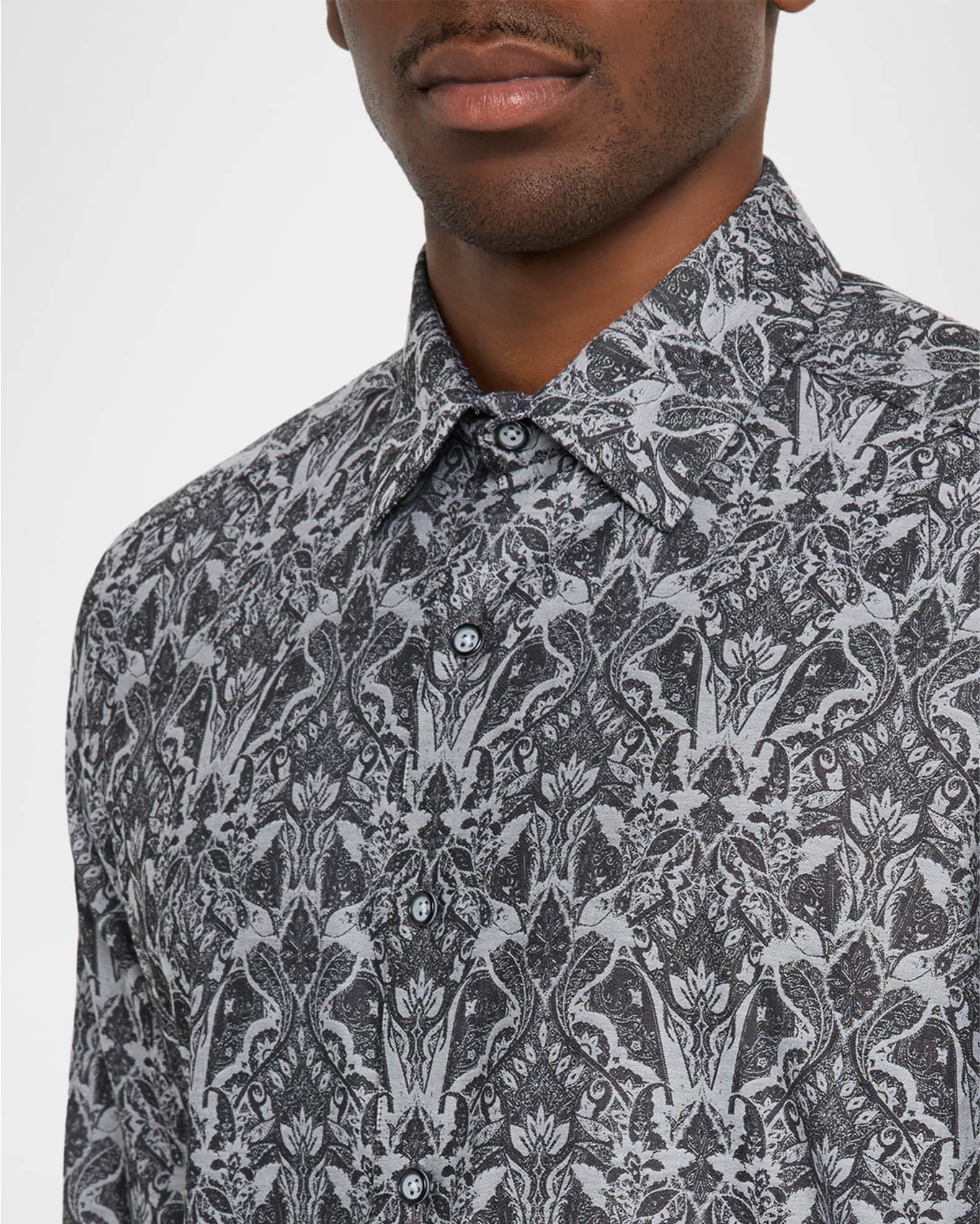 Robert Graham Men's Highland Damask Button-Down Shirt | Neiman Marcus