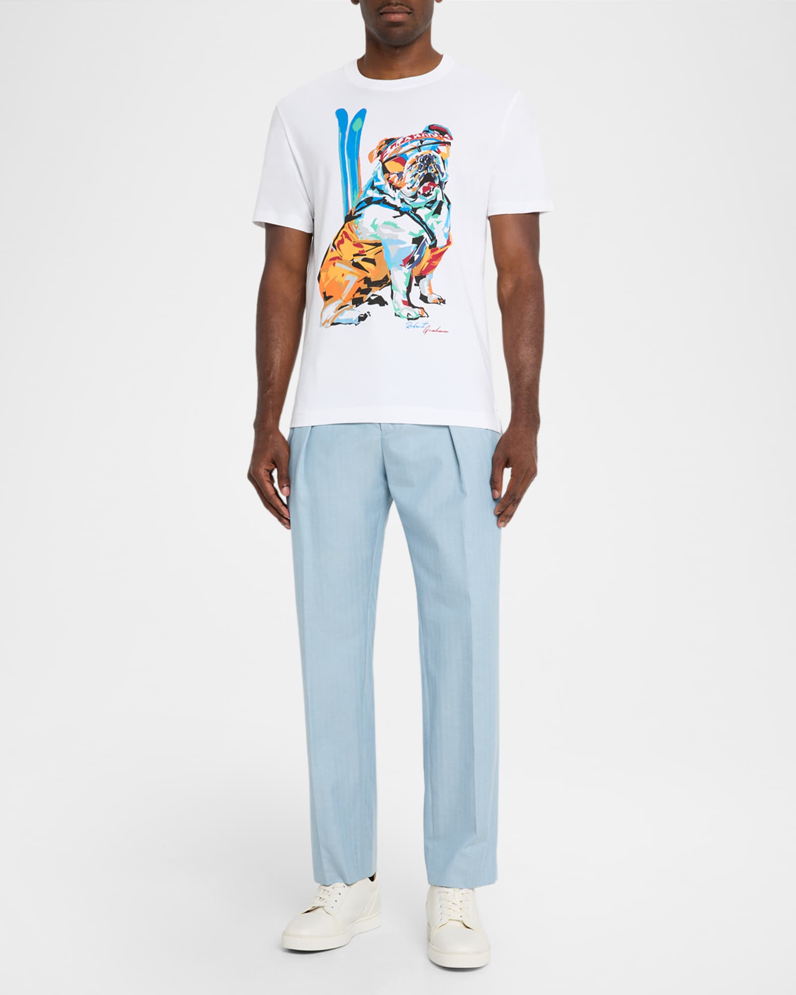 Robert Graham Men's Ski Graham Cotton T-Shirt | Neiman Marcus